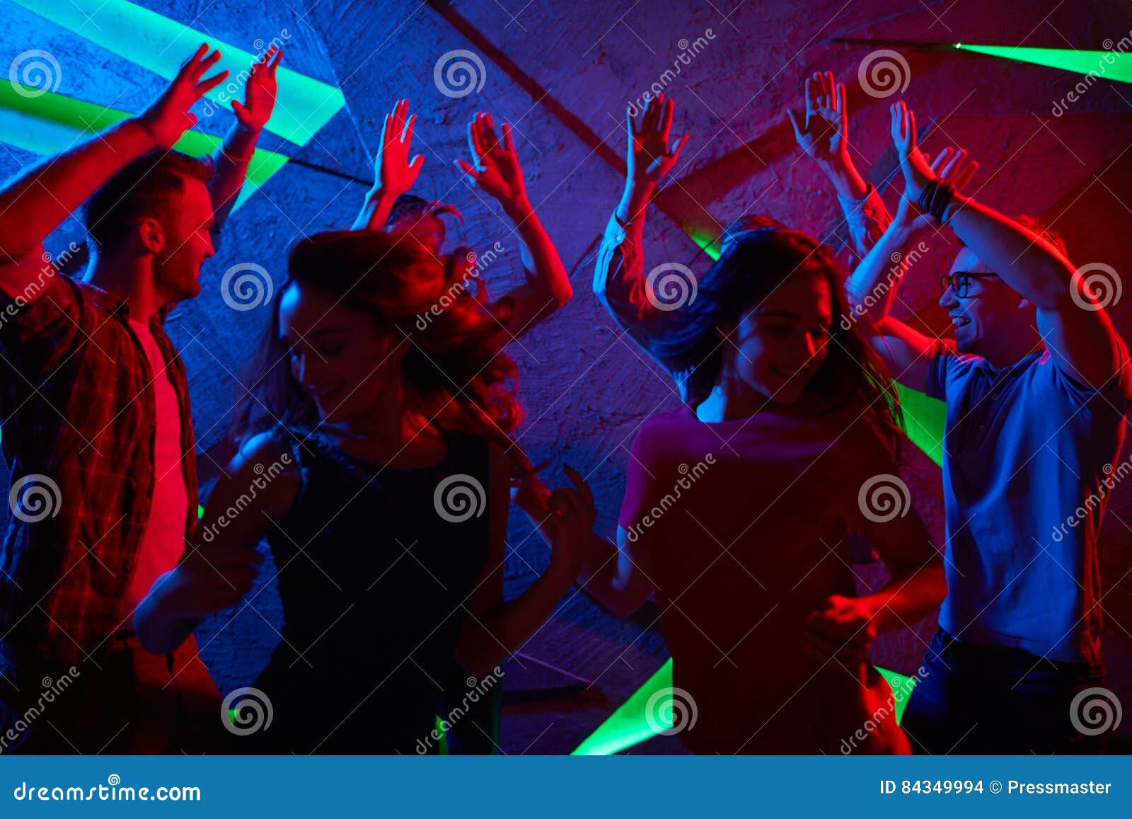Disco in club stock photo. Image of dancer, party, raising - 84349994