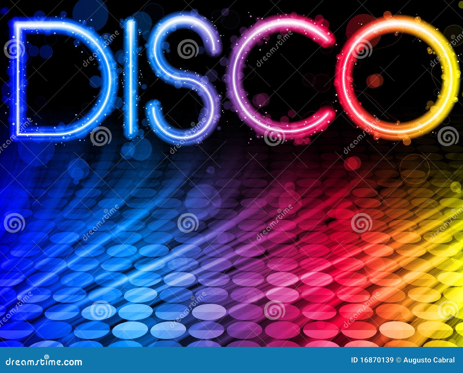 Disco Colorful Waves Background Stock Vector - Illustration of color ...