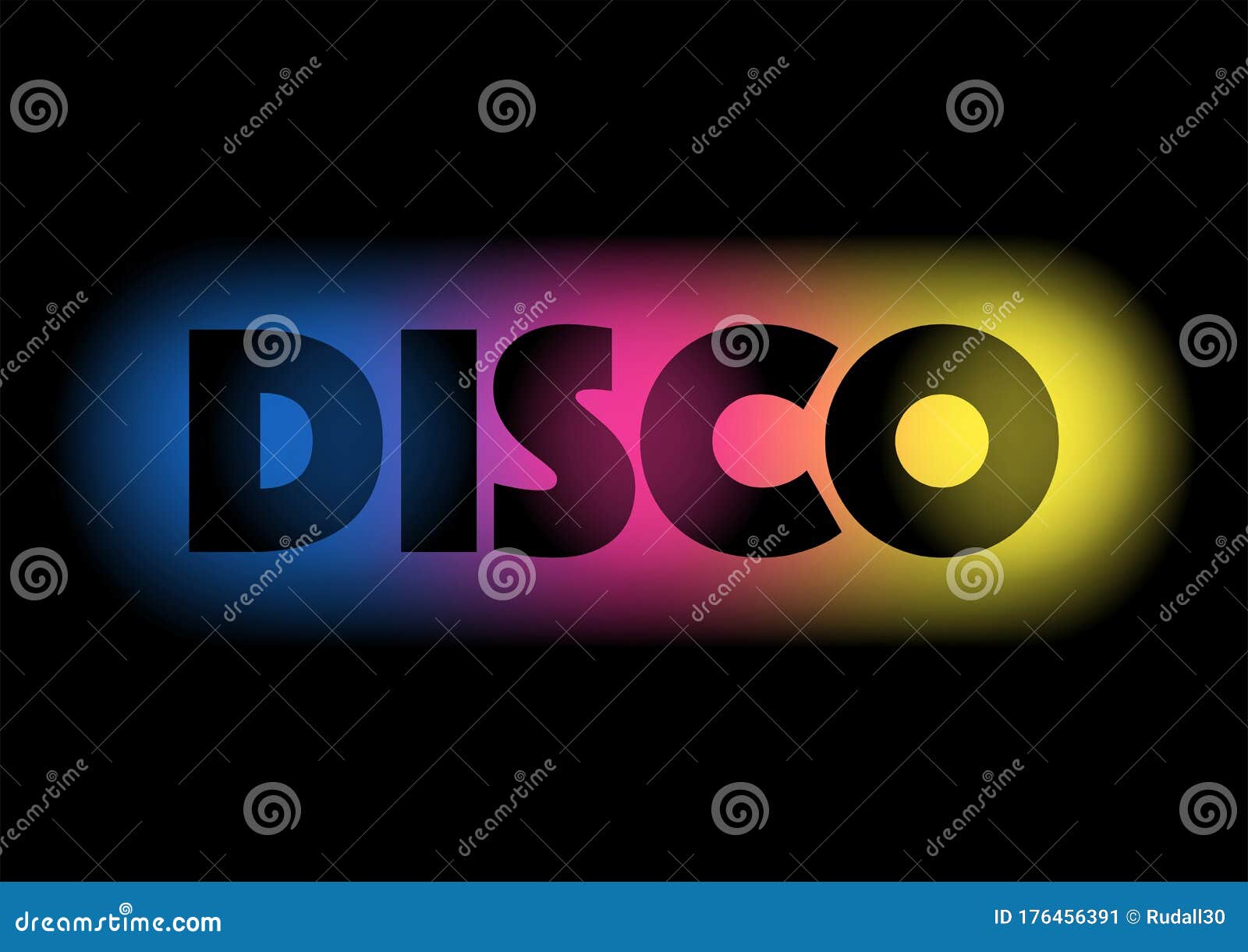 Disco on Colourful Background Stock Vector - Illustration of color ...