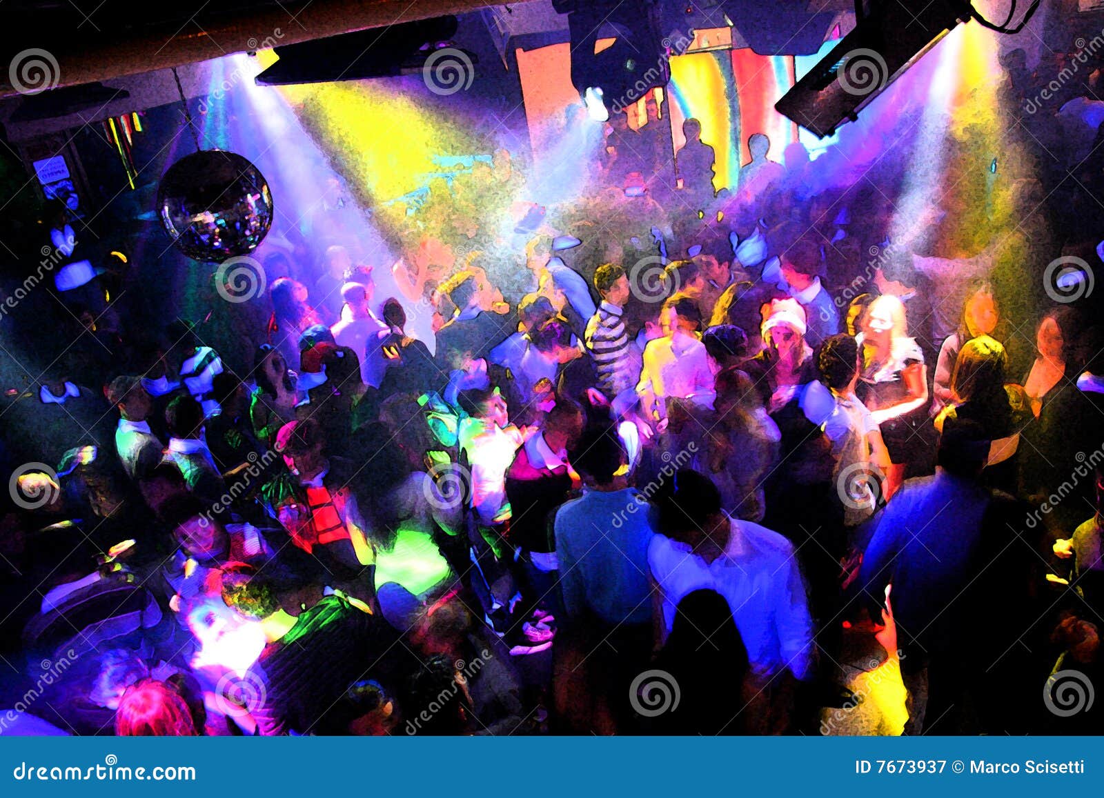 Disco Dancing People stock image. Image of slow, night - 7673937