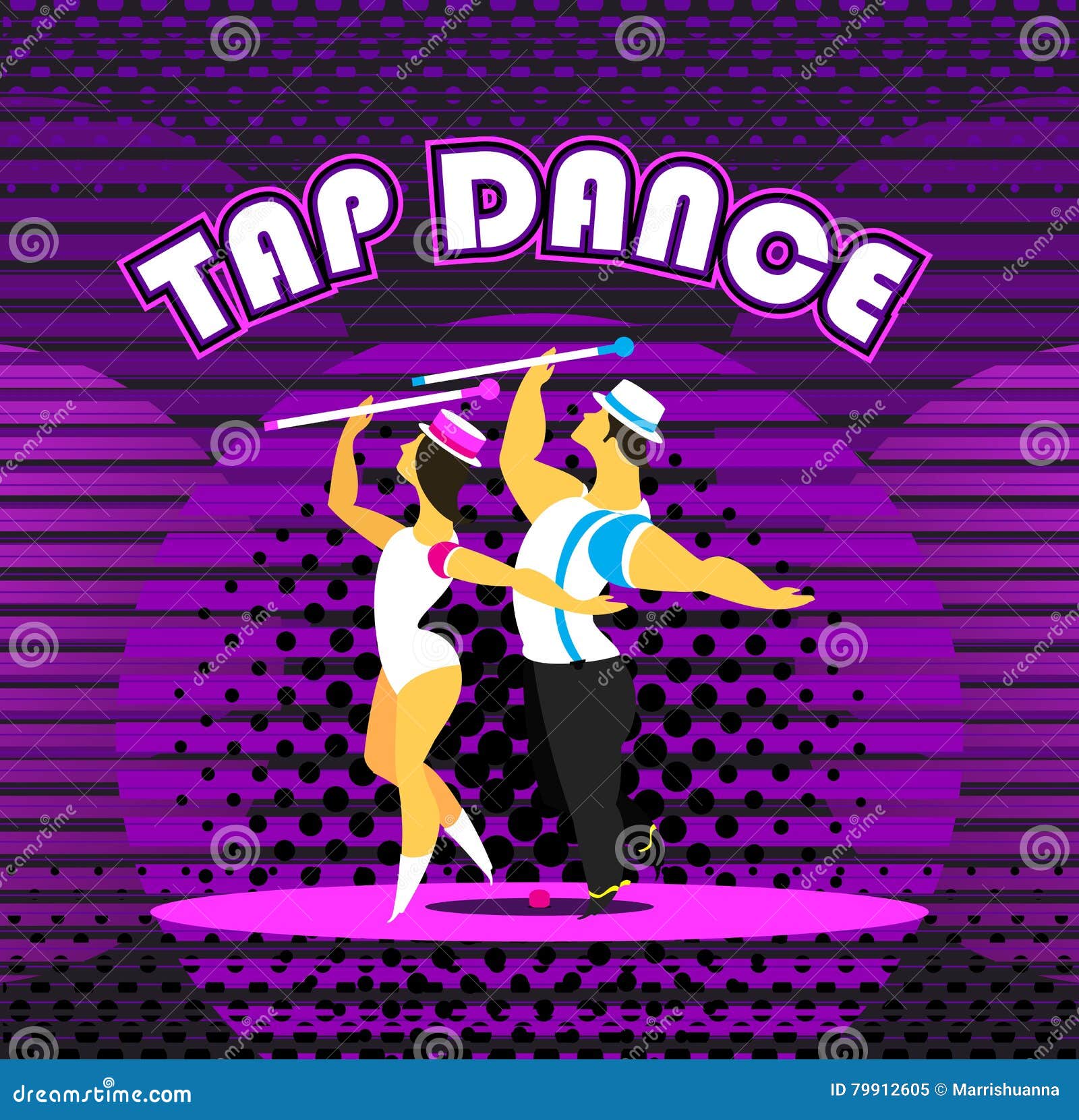 Disco dancing stock vector. Illustration of music, activity - 79912605