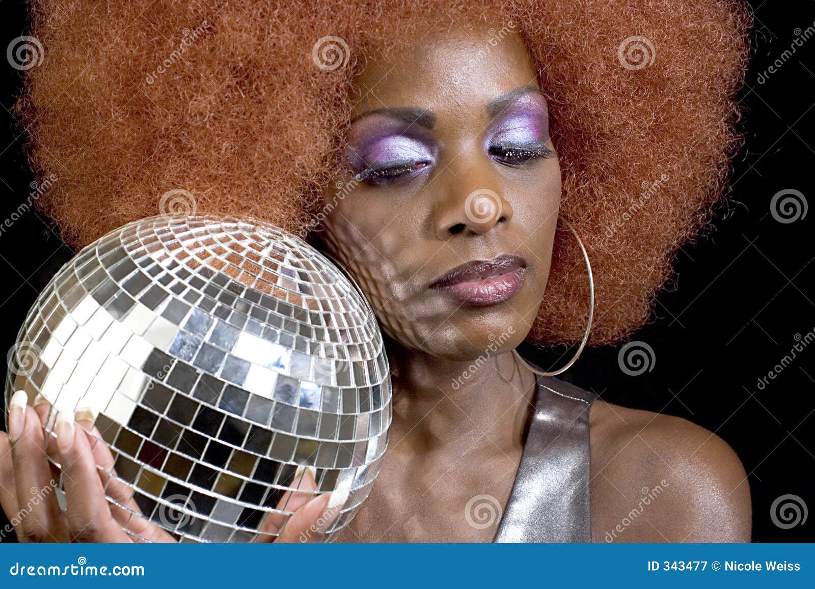 Disco Diva 2 (Eyes Closed) stock image. Image of reflective - 343477