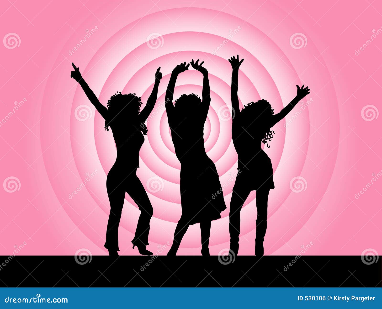 Disco Divas Cartoon Vector | CartoonDealer.com #4896539