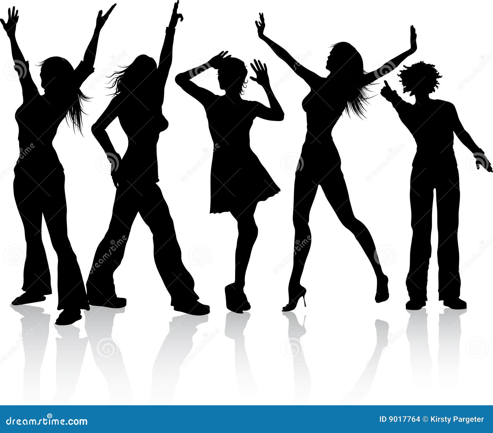 Disco Divas Cartoon Vector | CartoonDealer.com #4896539