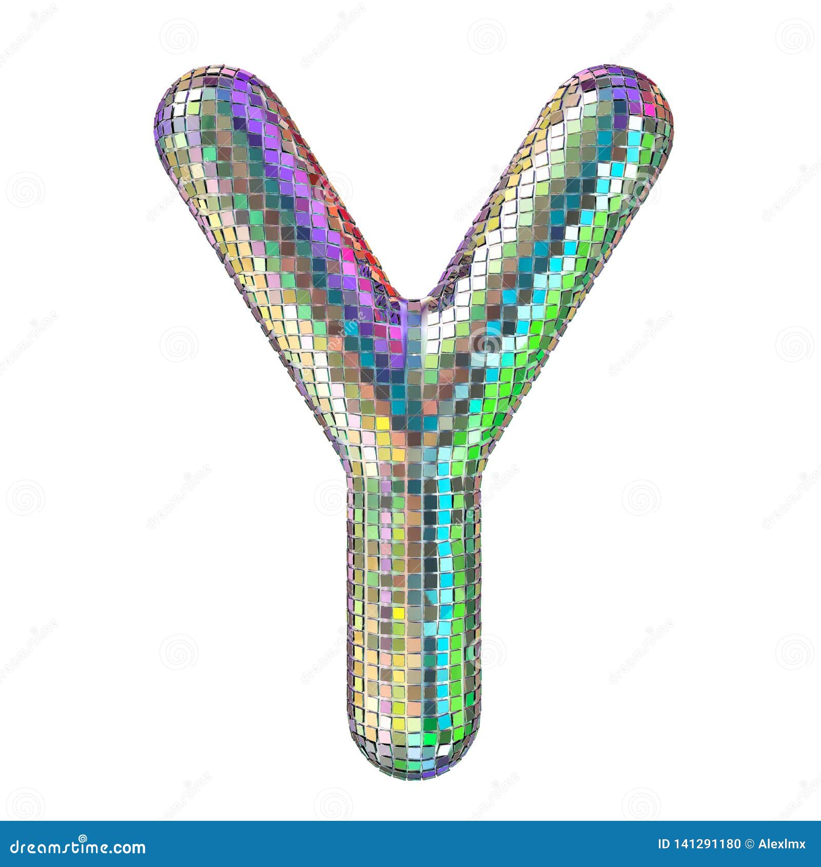 The Letter Y In Glitter