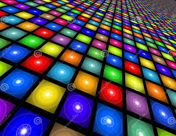 Disco-Fußboden-Abbildung stock abbildung. Illustration von scheinwerfer ...