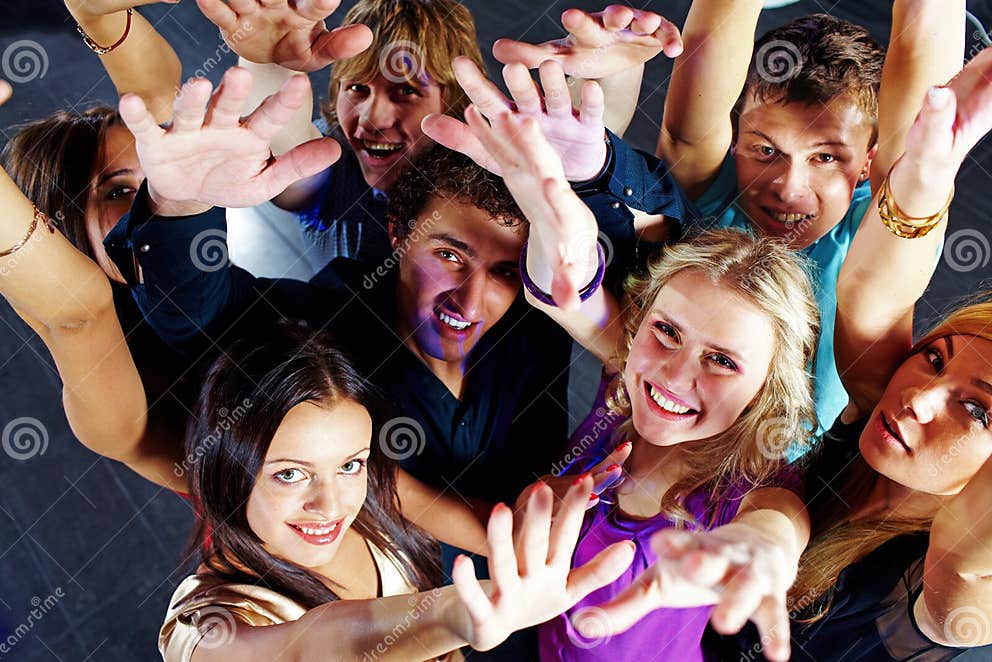 Disco fun stock photo. Image of adult, friendship, crowd - 17424296