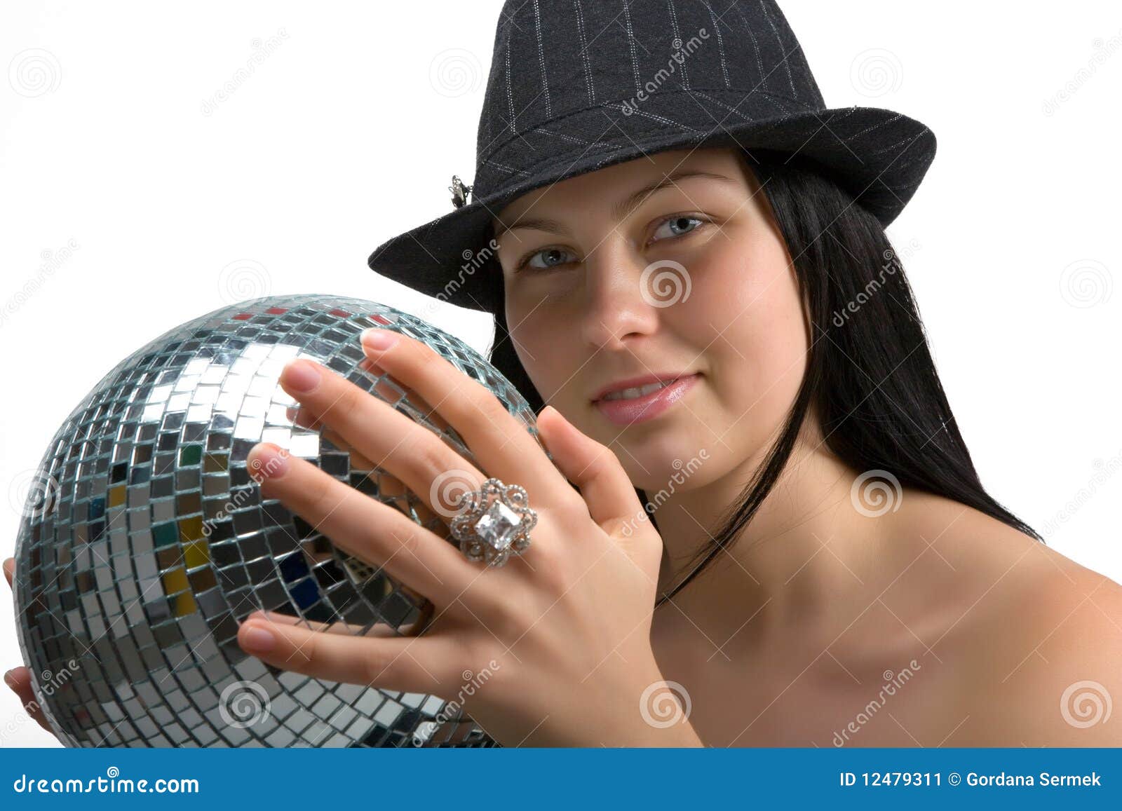 Disco girl stock image. Image of party, beautiful, disco - 12479311
