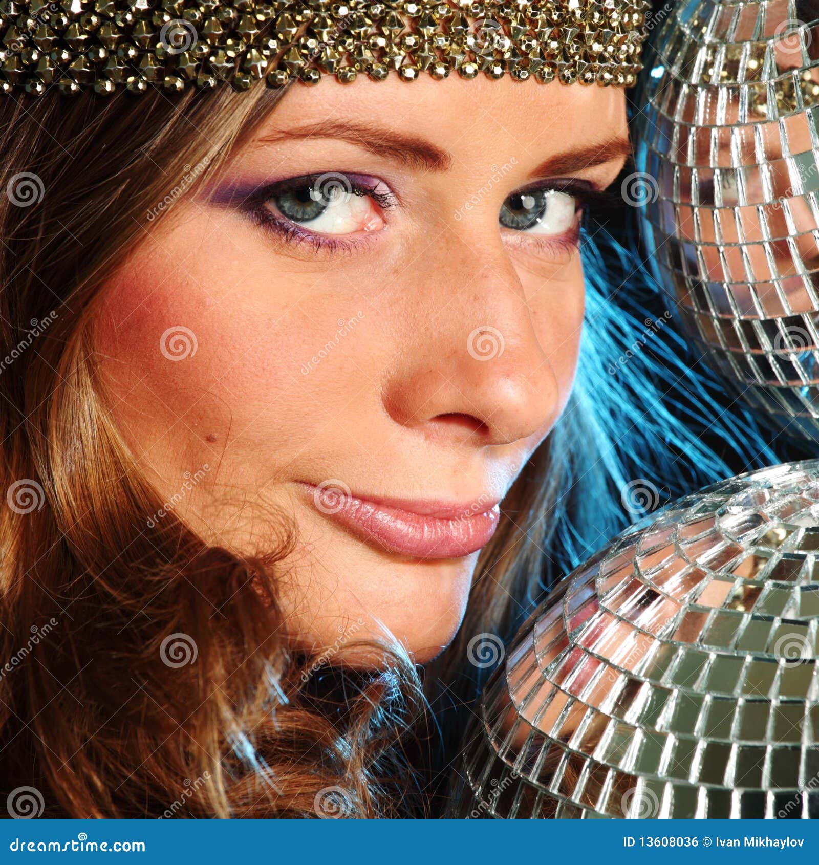Disco girl stock photo. Image of beauty, adult, design - 13608036