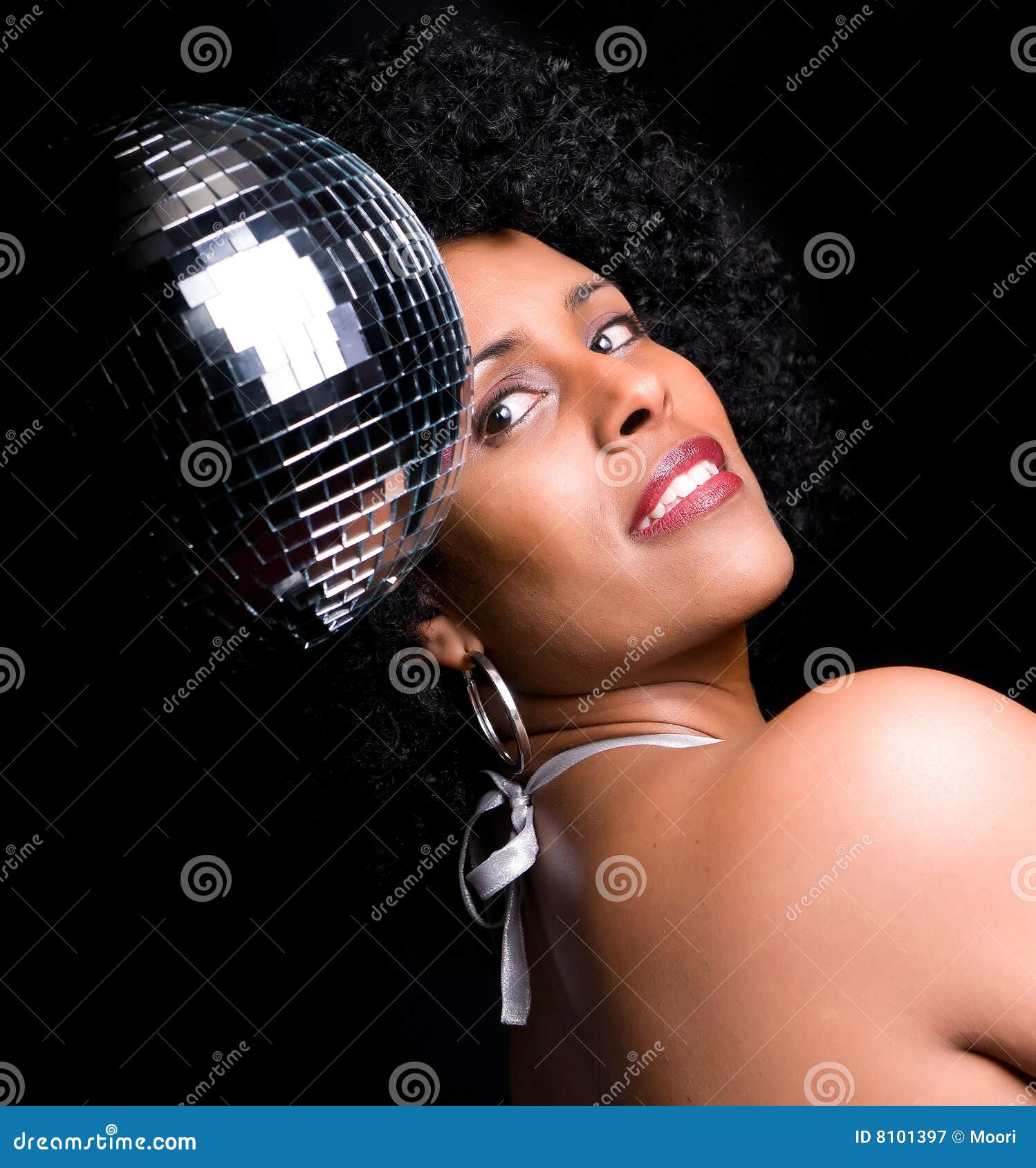 Disco girl stock image. Image of party, portrait, adorable - 8101397