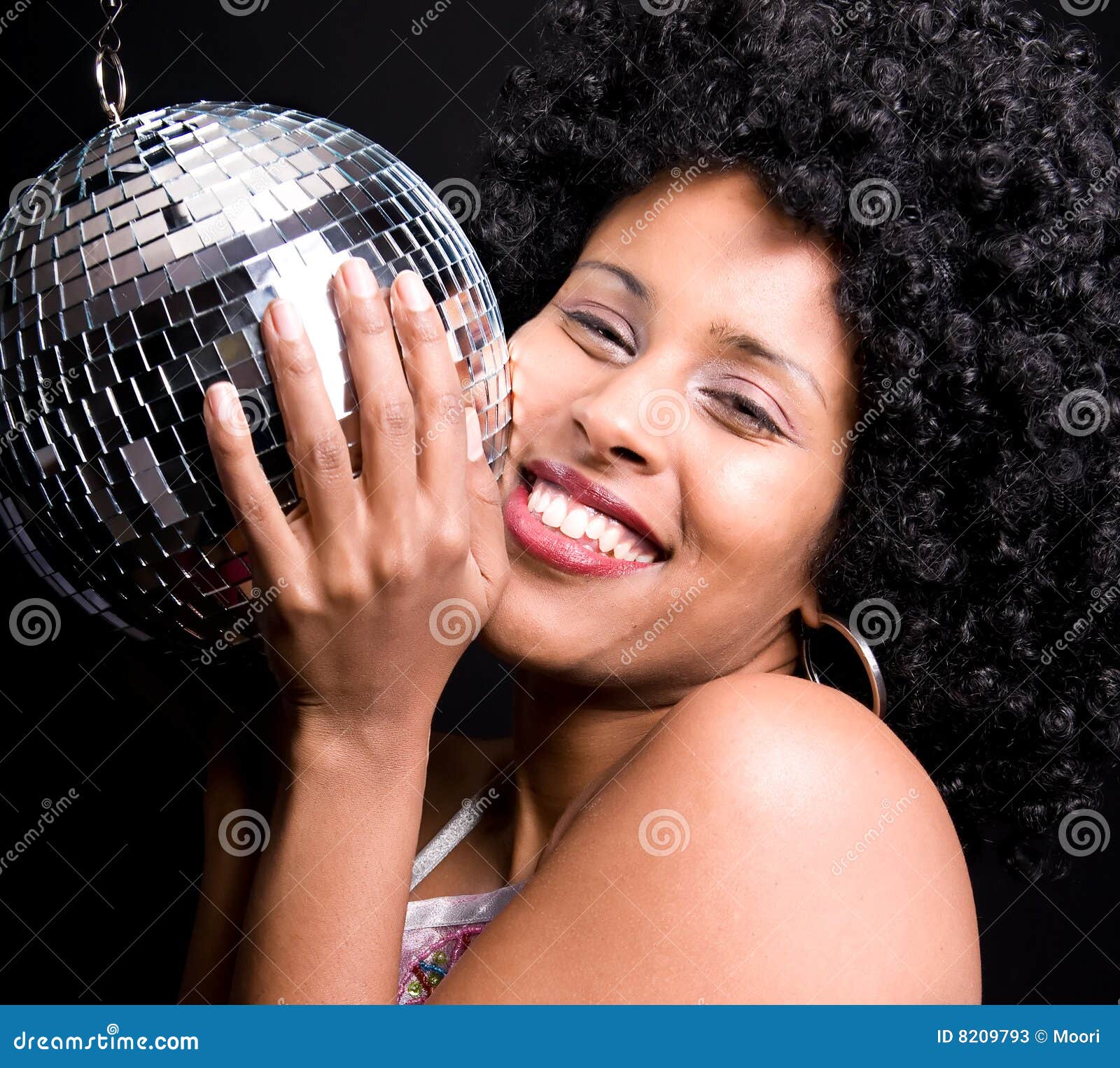Disco girl stock image. Image of curls, disco, curly, adult - 8209793