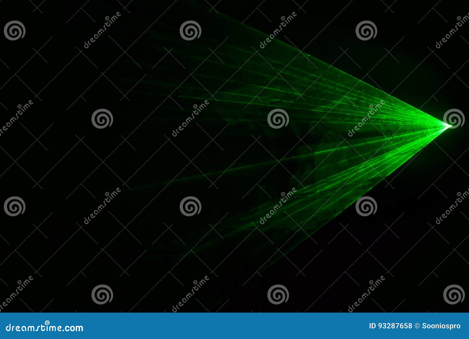Disco Green Laser with Triangular Shape Stock Photo - Image of ...