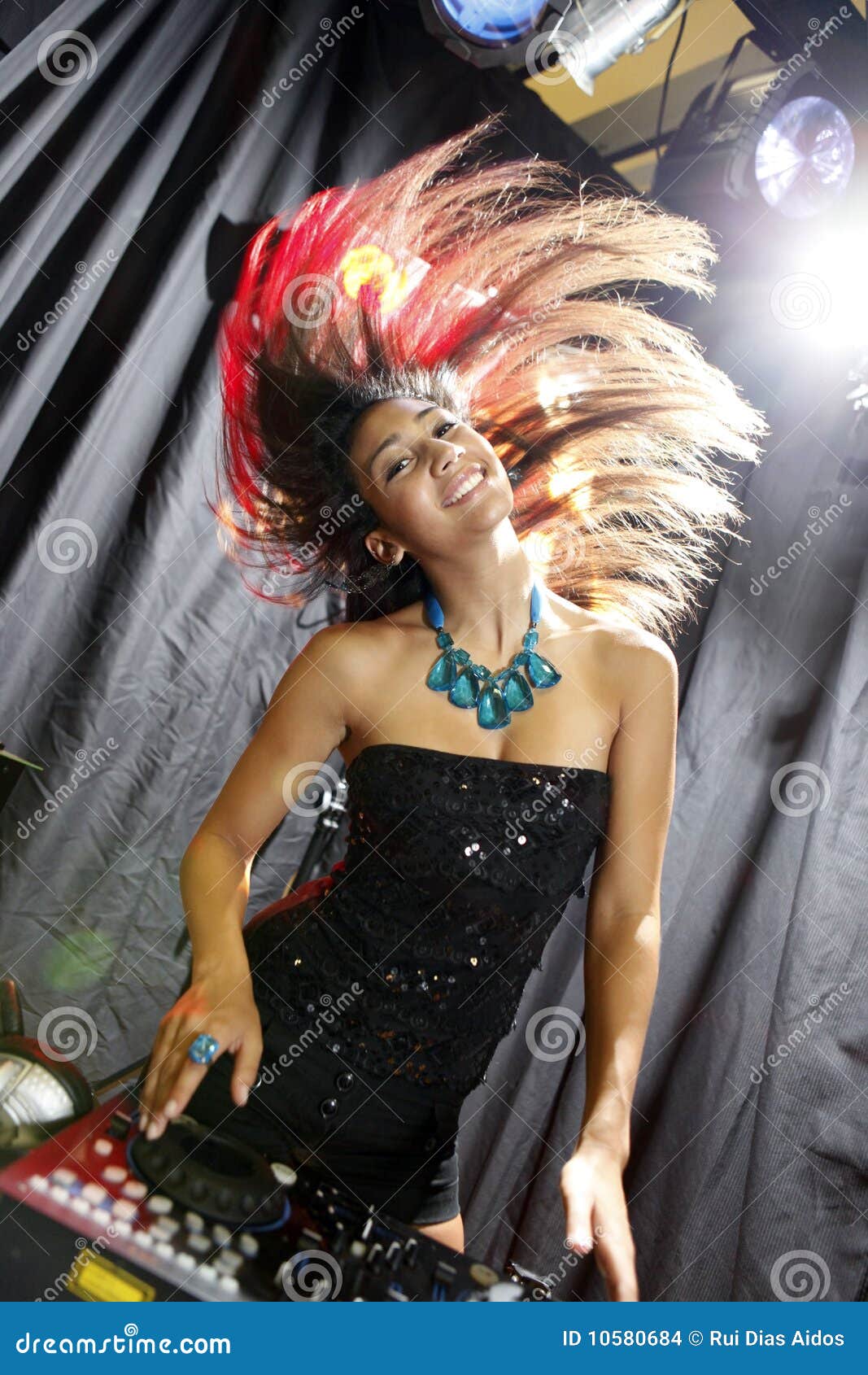 Disco hair stock photo. Image of girl, hair, disco, hispanic - 10580684