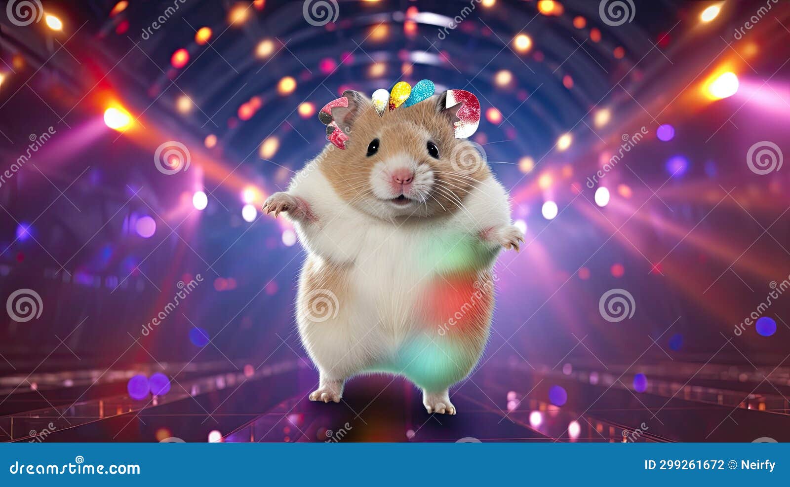 Disco hamster stock photo. Image of cute, pets, closeup - 299261672