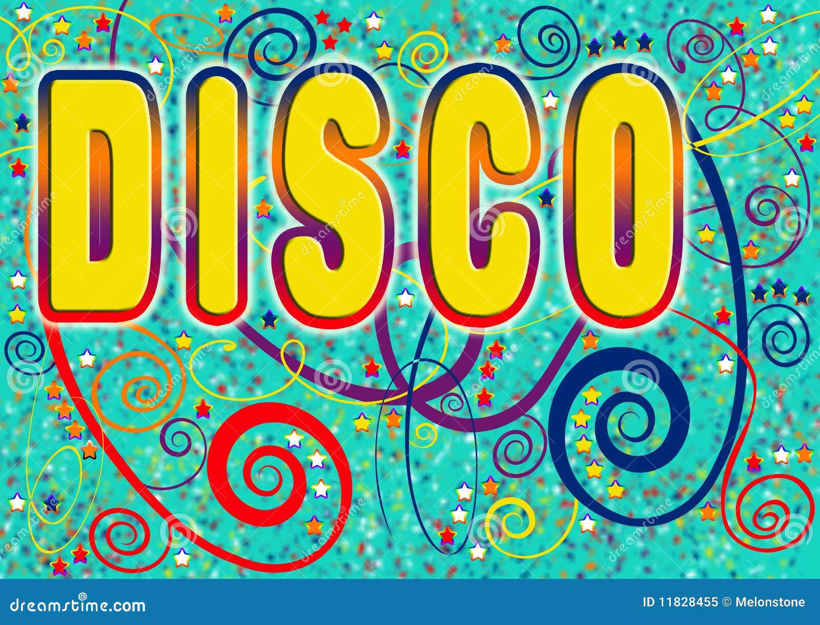Disco header stock illustration. Illustration of design - 11828455