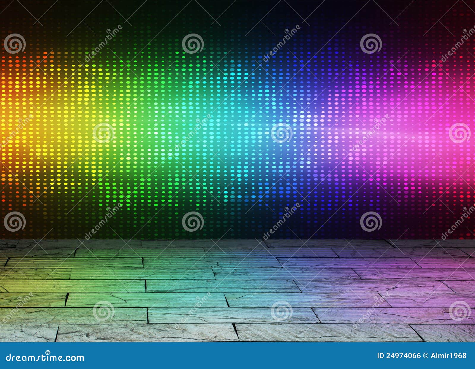 Disco Horizontal Background Stock Illustration - Illustration of ...