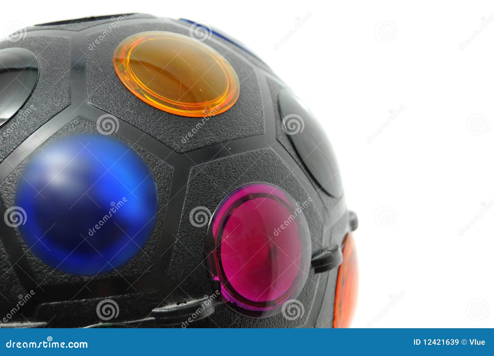 Disco light ball stock image. Image of isolated, round - 12421639