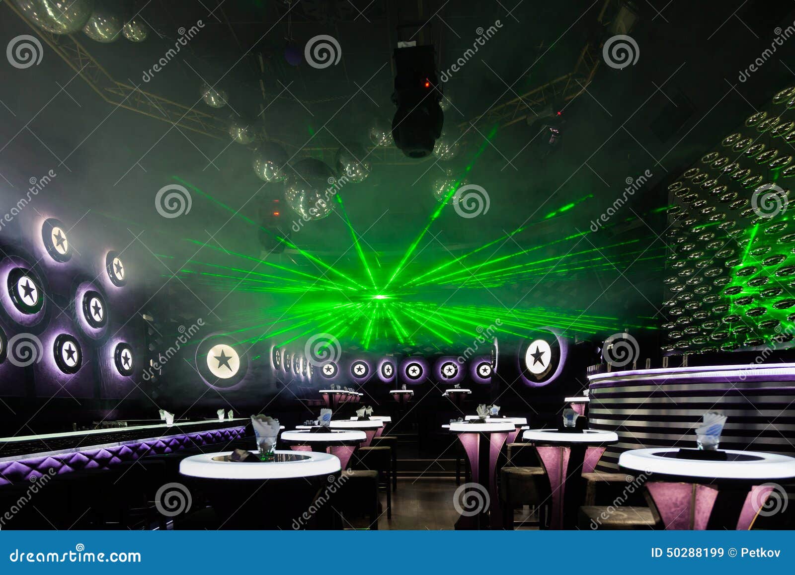 Disco Light Show, Stage Lights Stock Image - Image of night, laser ...