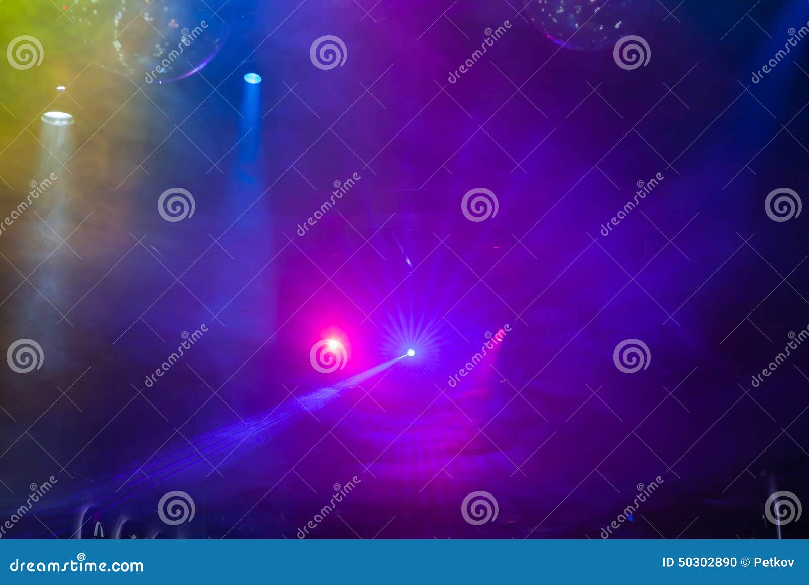 Disco Light Show, Stage Lights Stock Photo - Image of beam, event: 50302890