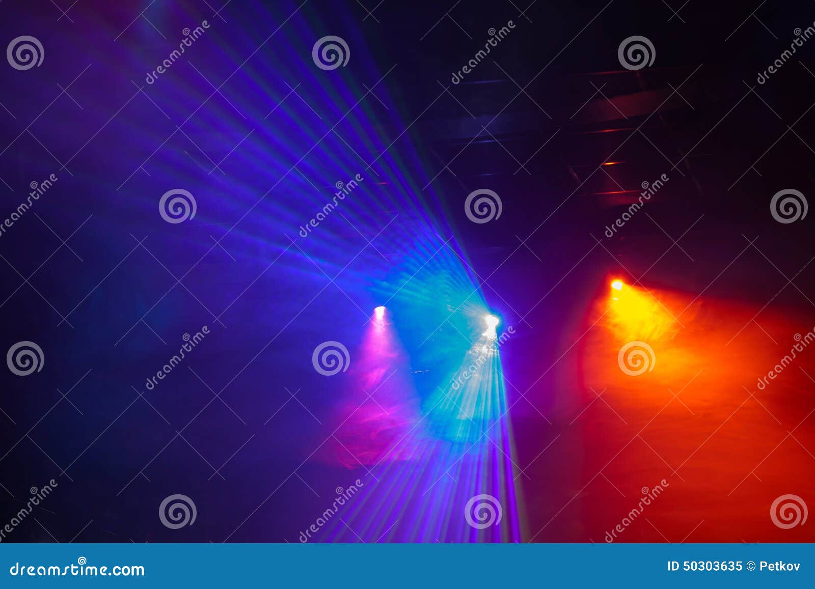 Disco Light Show, Stage Lights Stock Image - Image of beam, dark: 50303635