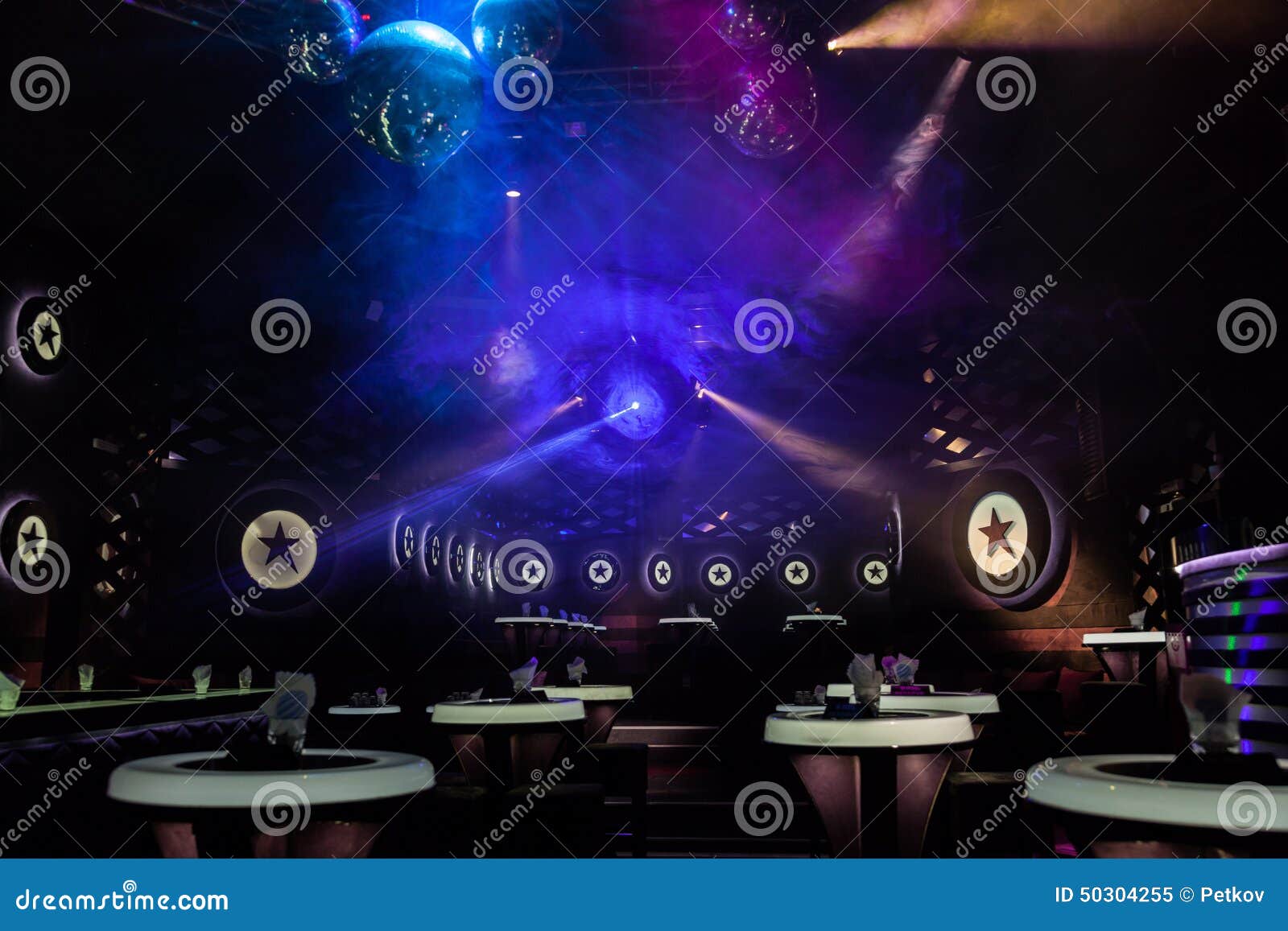 Disco Light Show, Stage Lights Stock Image - Image of lamp, nightclub ...