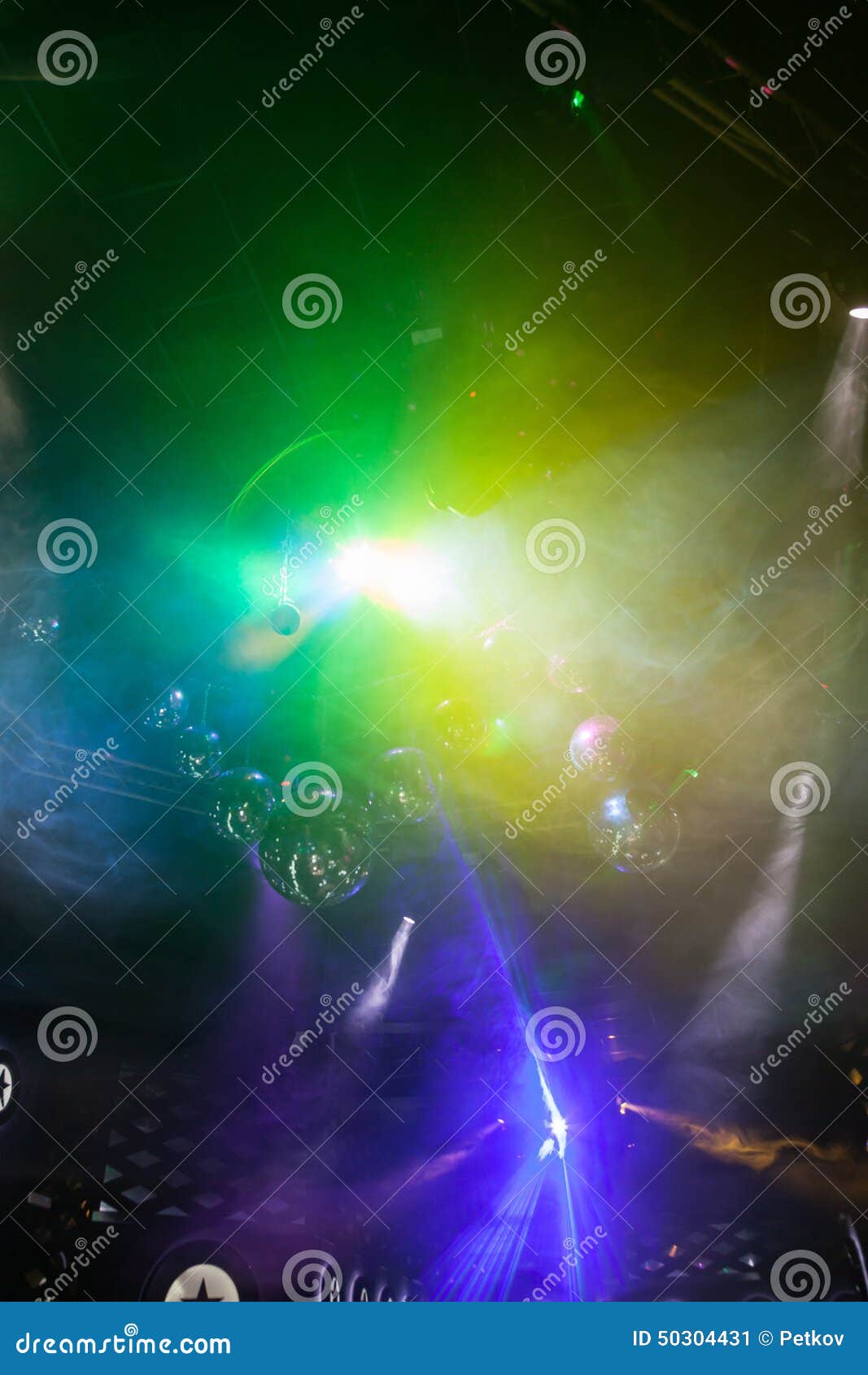 Disco Light Show, Stage Lights Stock Image - Image of festival, event ...