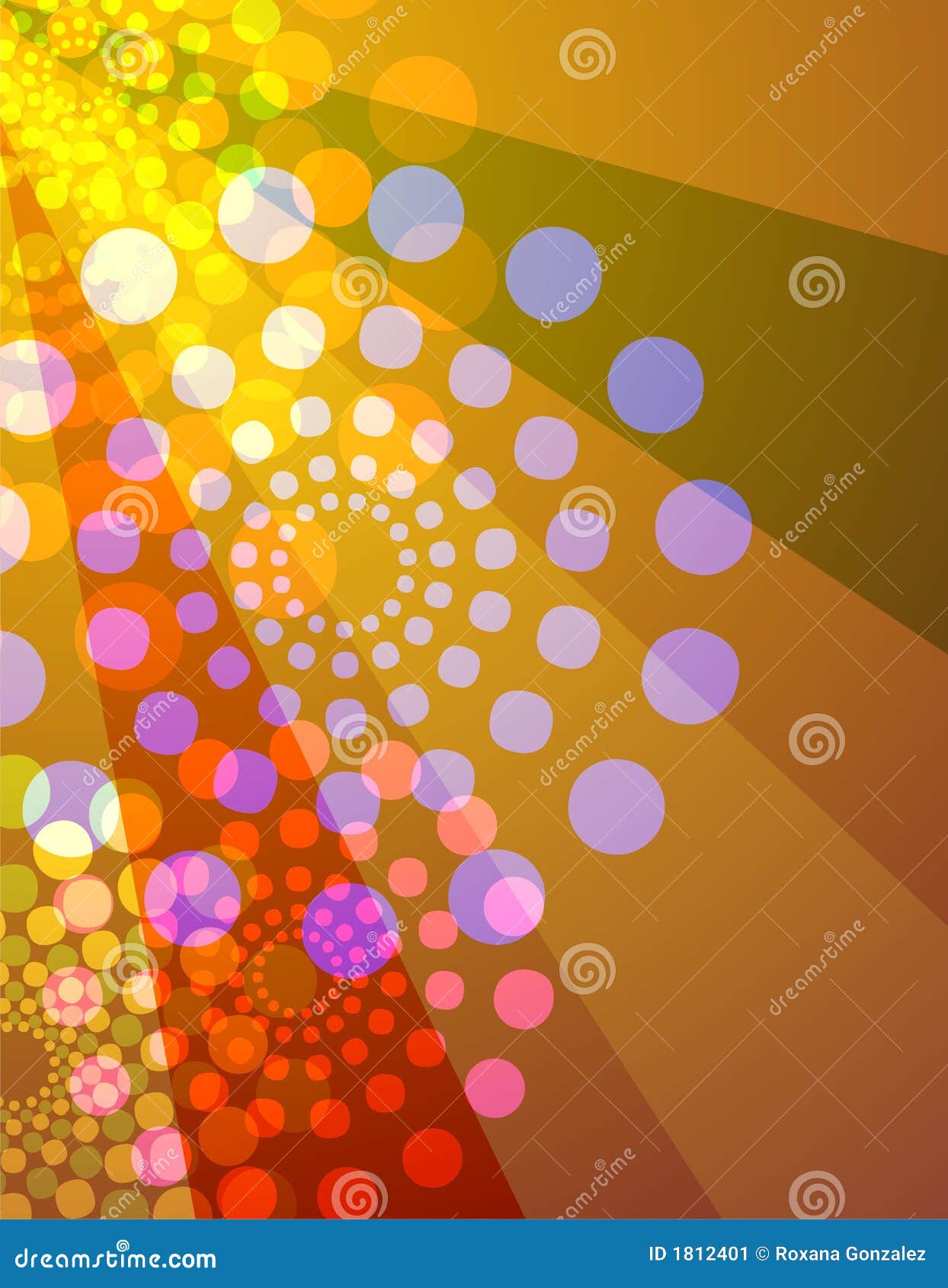 Disco Lights Background - Orange & Yellow Stock Illustration ...