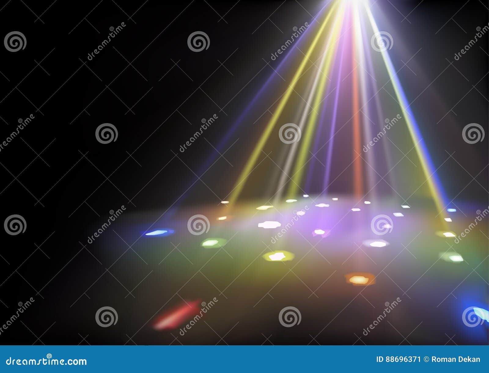 Disco Lights Background stock vector. Illustration of colorful - 88696371
