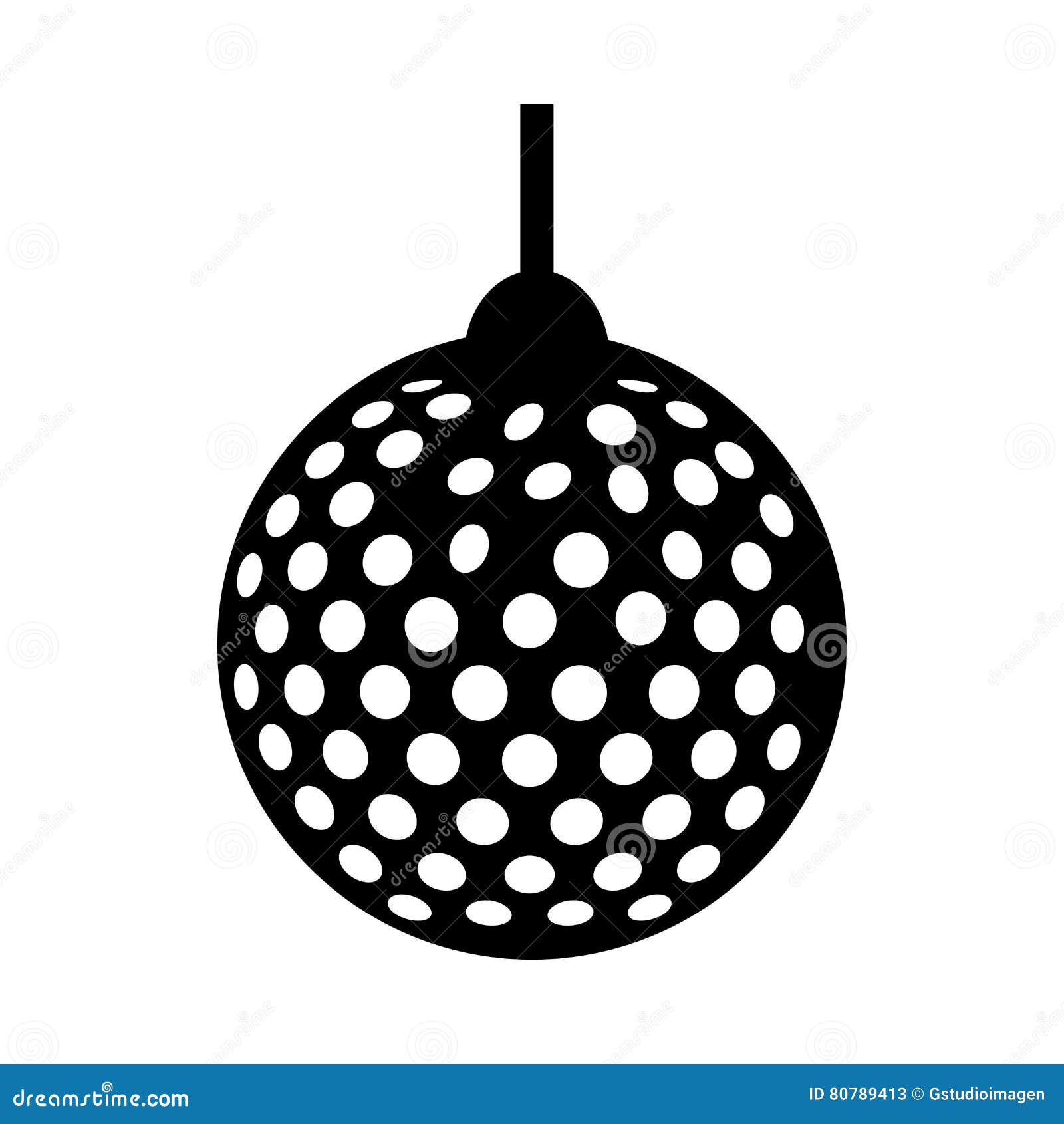 Disco Lights Ball Isolated Icon Stock Vector - Illustration of ...