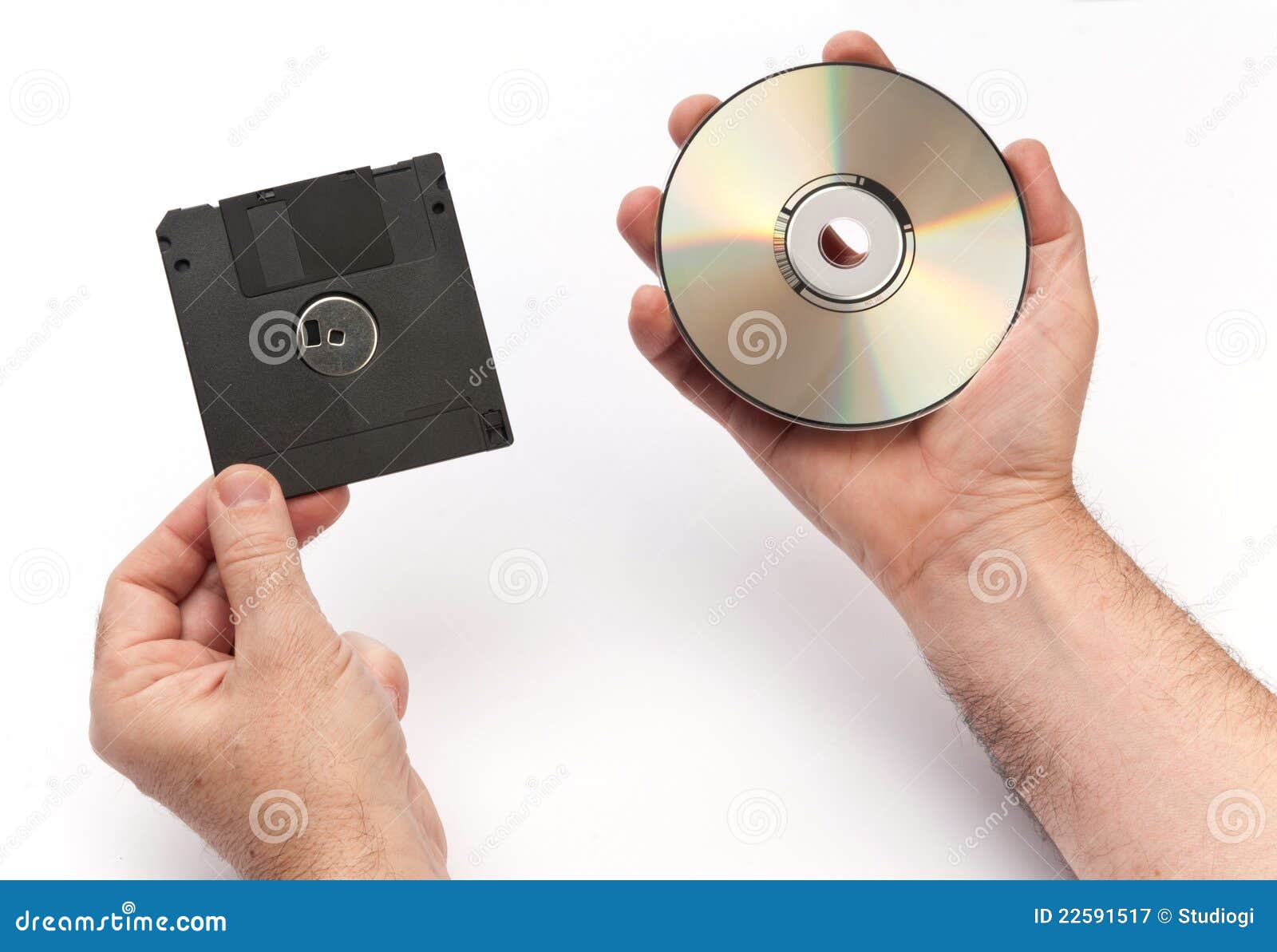 A disco magnetico e CD immagine stock. Immagine di compatto - 22591517