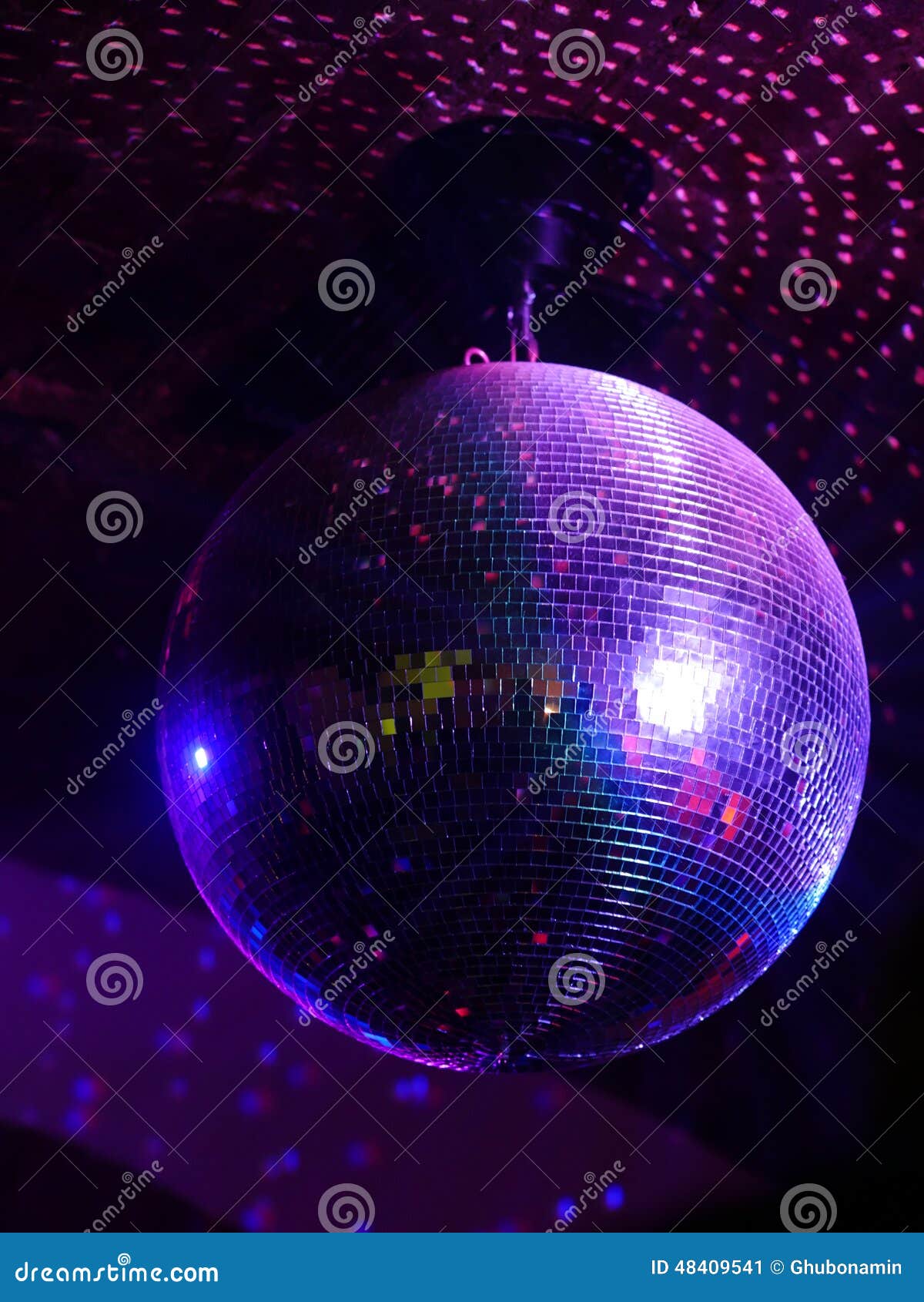 Disco mirror ball stock image. Image of dots, discoball - 48409541