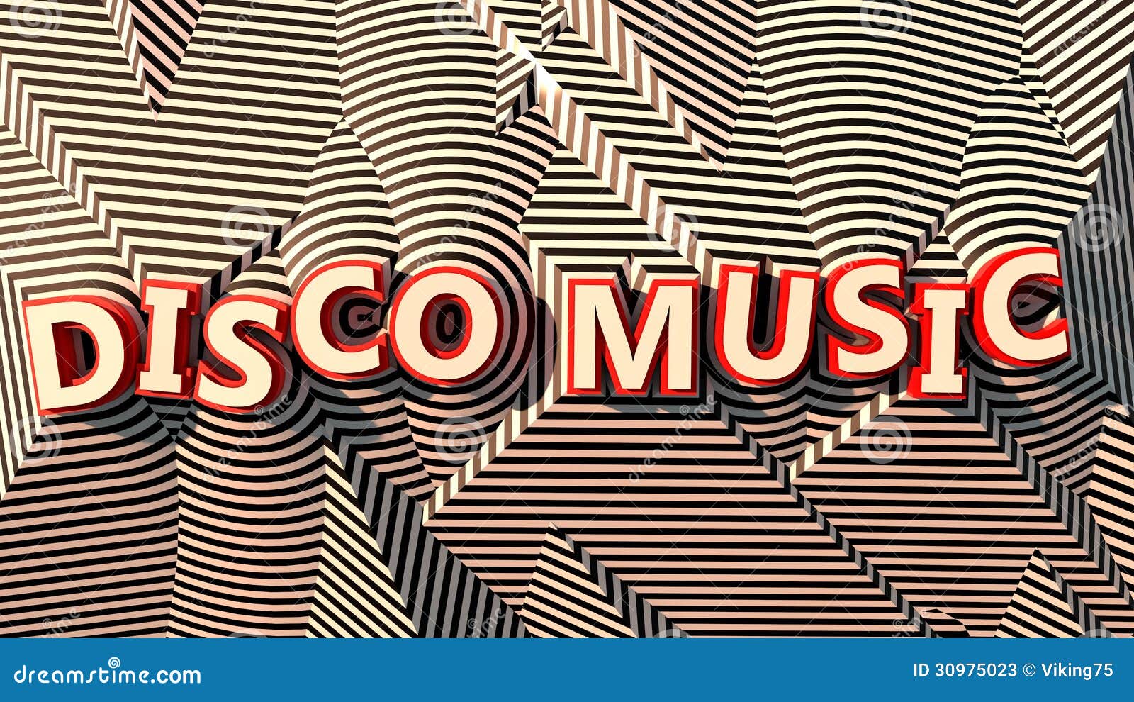 Disco Music Logo on Stripes Stock Illustration - Illustration of dance ...