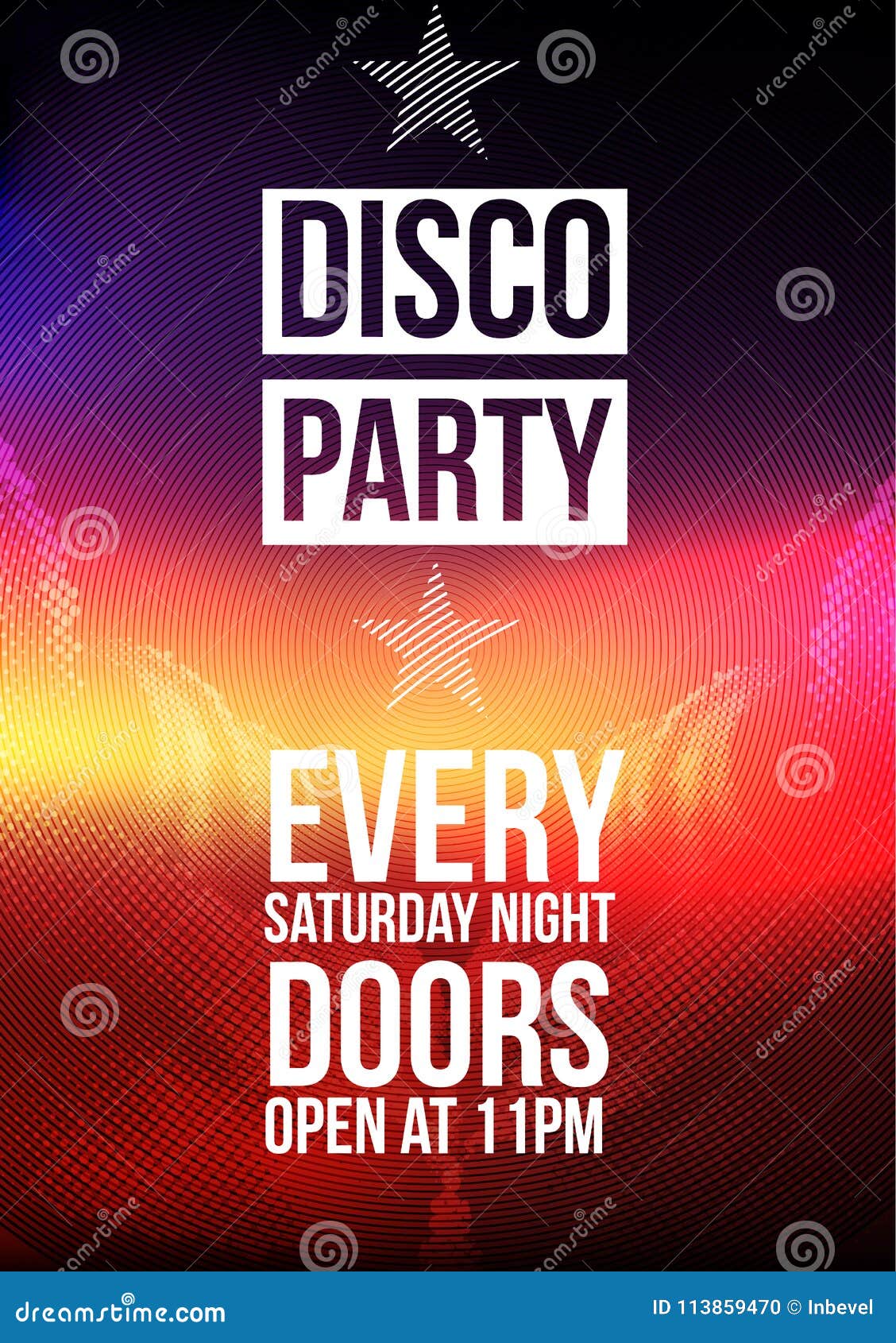 Disco Party Background - Vector Illustration Stock Vector ...