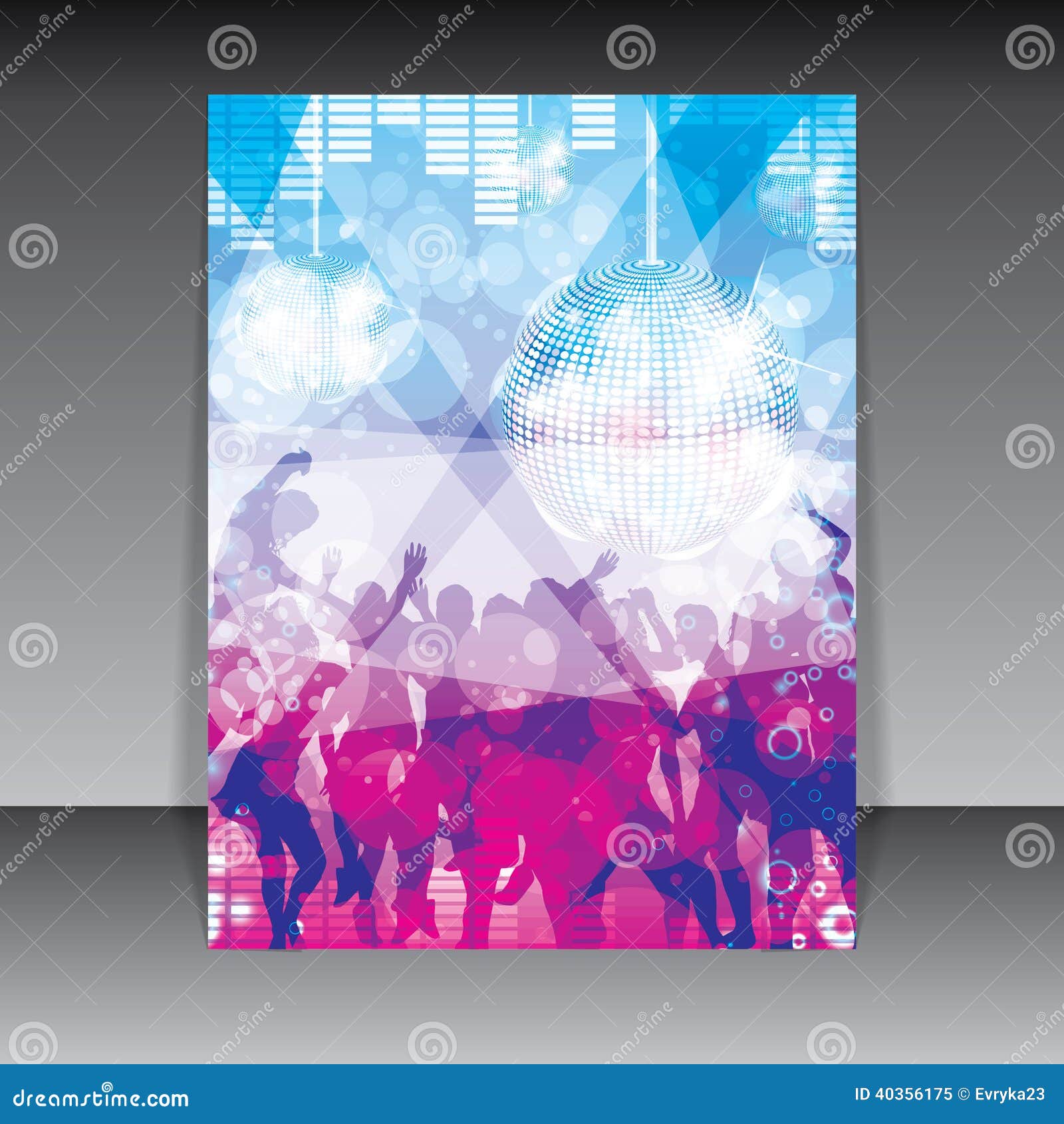 Disco Party Colorful Peoples Background Stock Vector - Illustration of ...