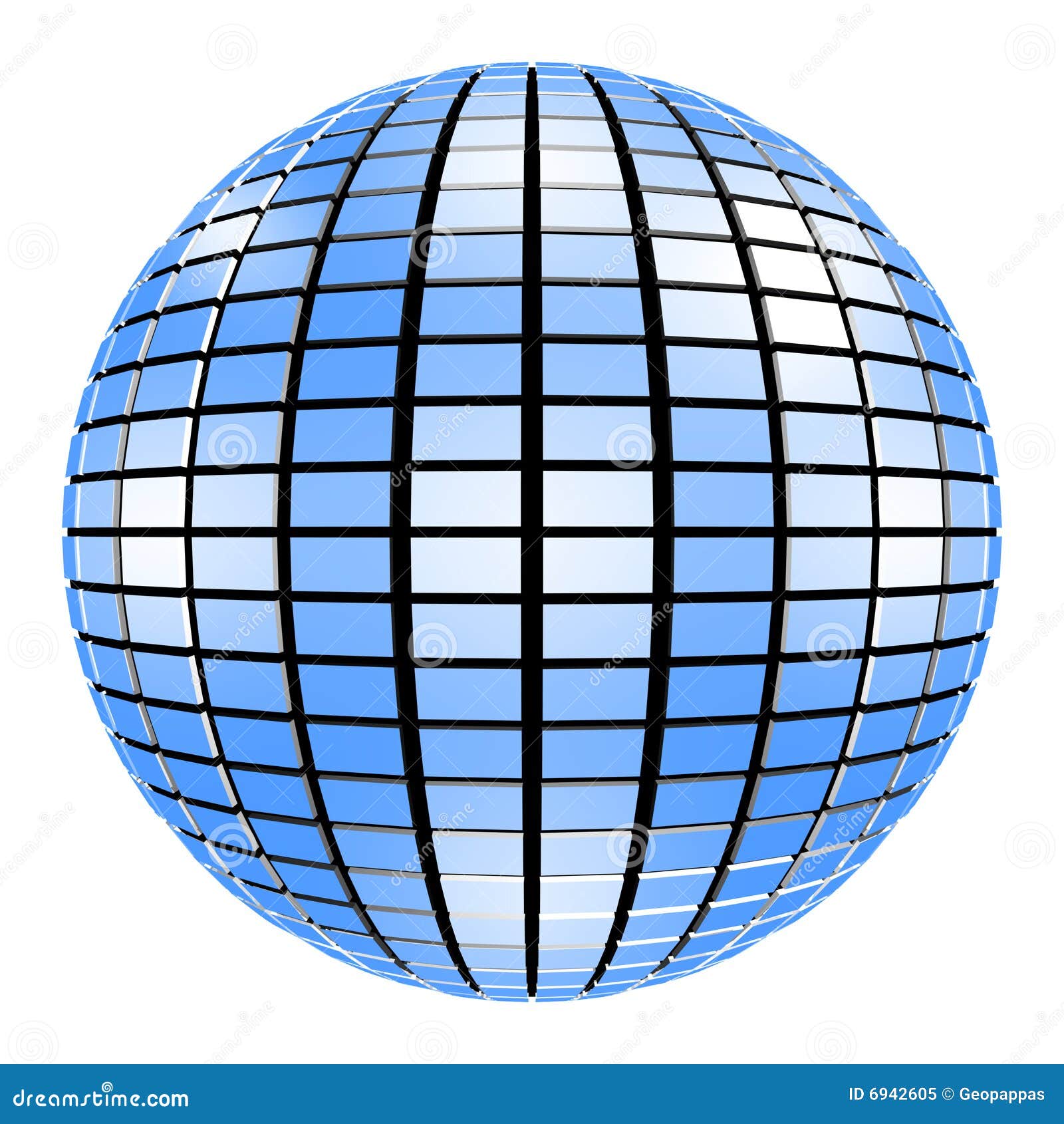 Disco Party Mirror Ball Mirrorball Stock Illustration - Illustration of ...