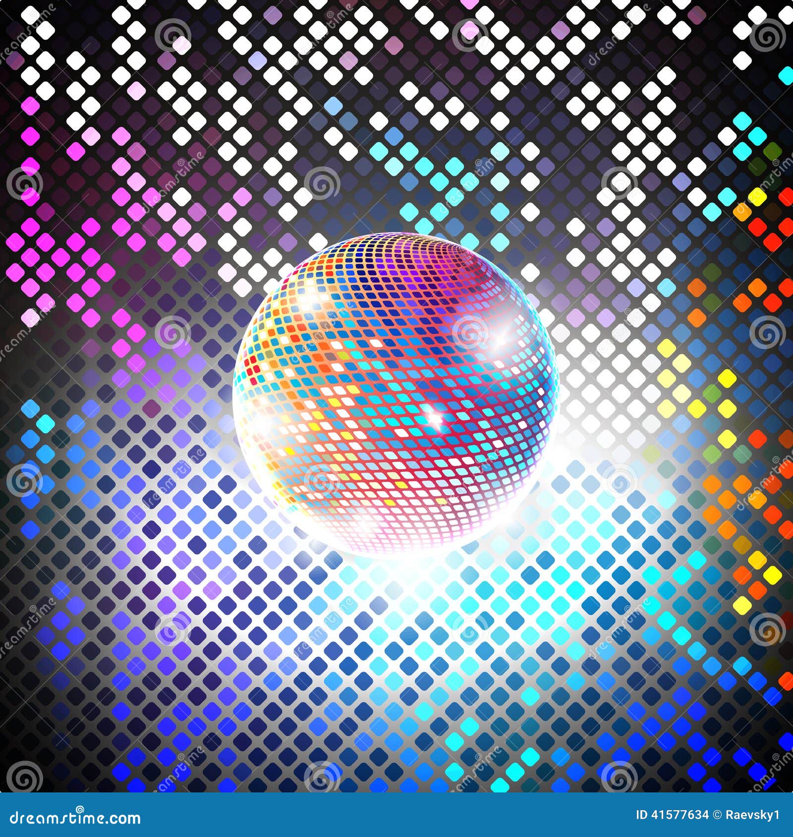 Disco Party Vector Background Stock Illustration - Illustration of ...