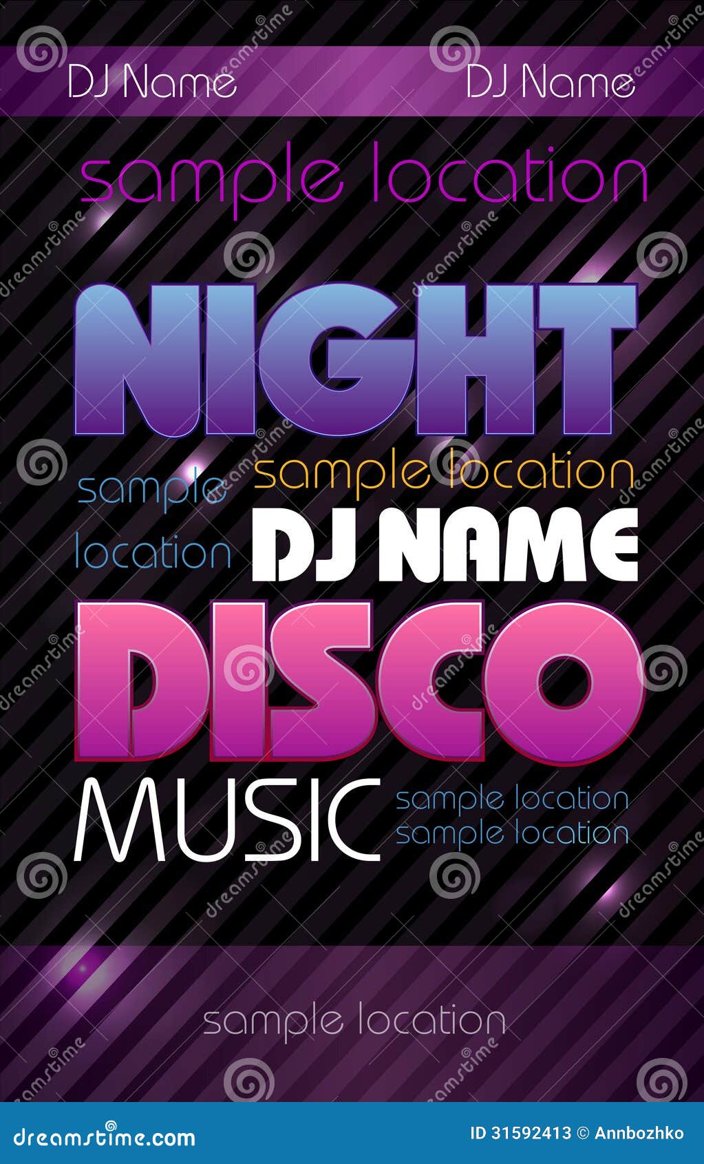 Disco poster stock vector. Illustration of backdrop, music - 31592413