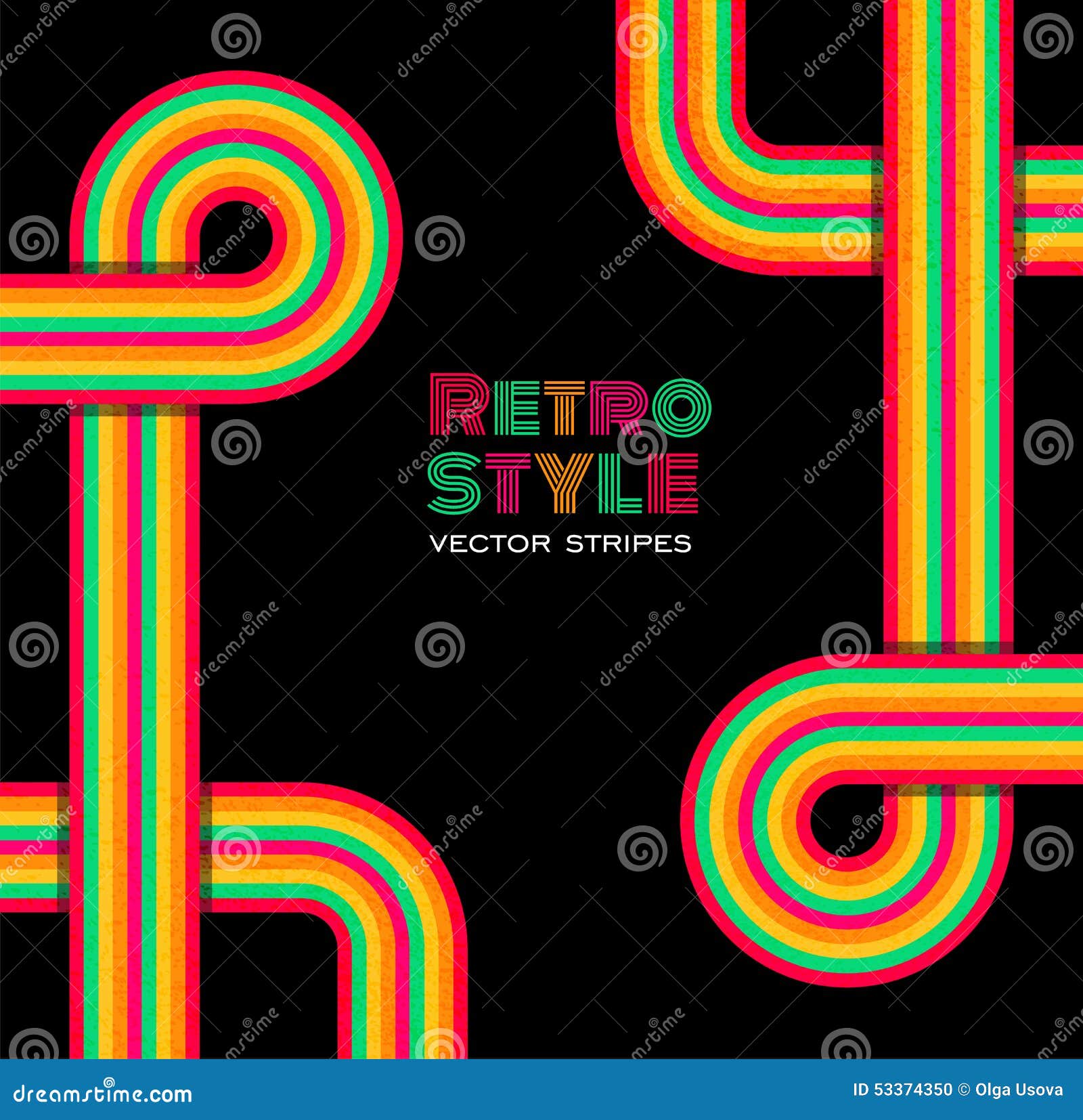 Disco Retro Alphabet Fontsand Number. Typography Modern Minimal Urban ...