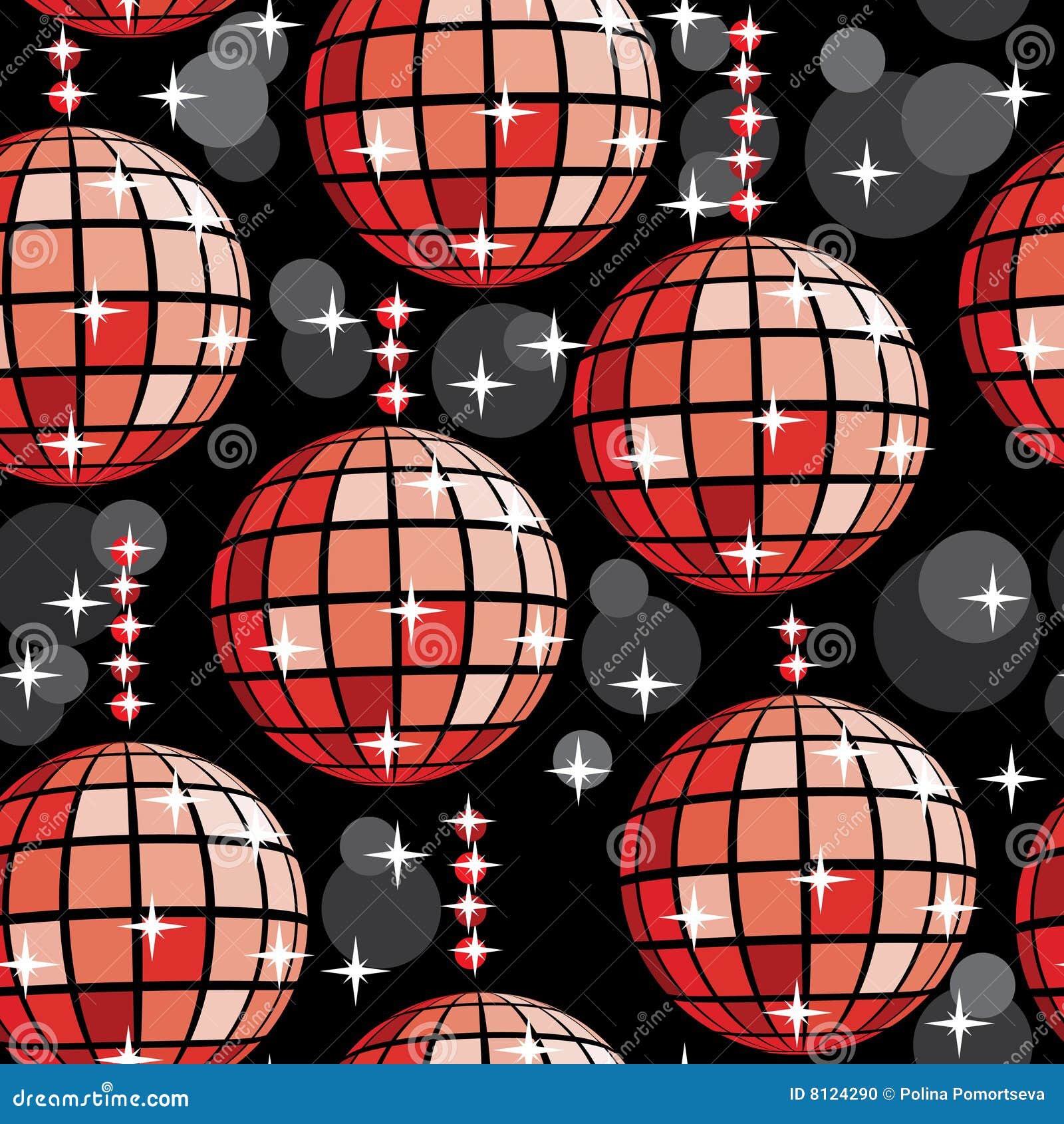 Disco seamless pattern stock vector. Illustration of club - 8124290