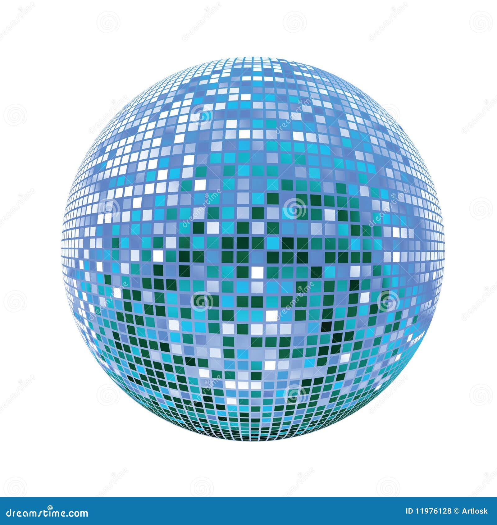 Disco Sphere Suspended On Line Rope Discotheque Ball Retro Night Clubs ...