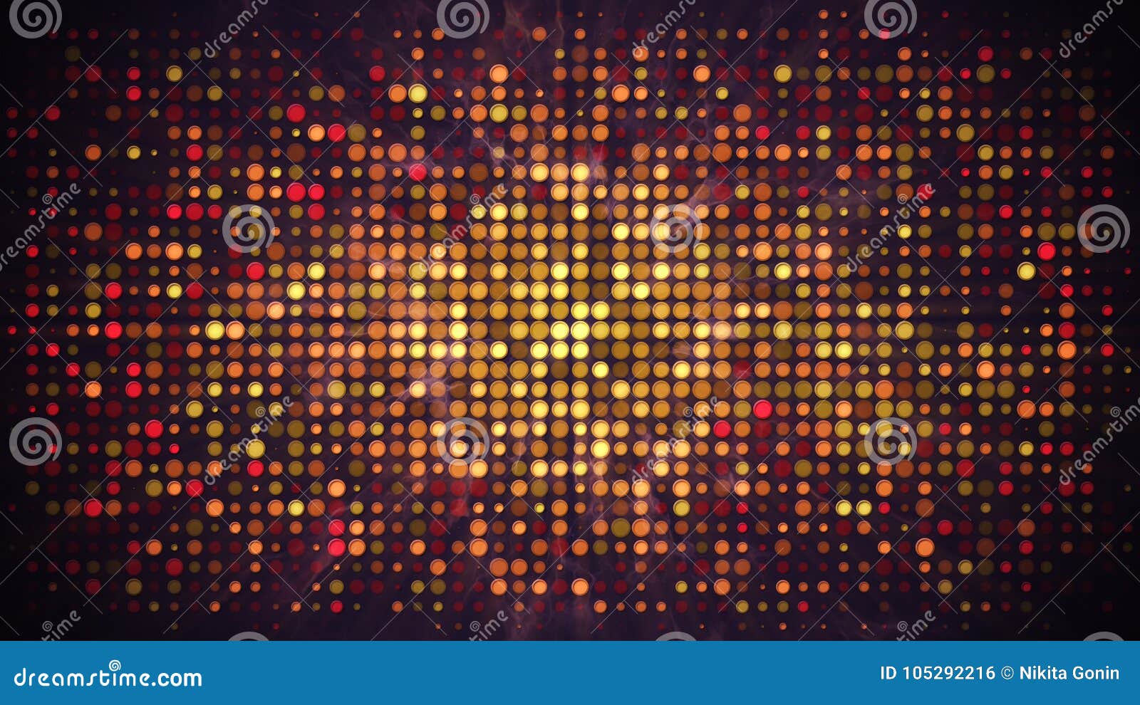 Disco Wall with Flashing Lights and Smoke Abstract Background Stock ...