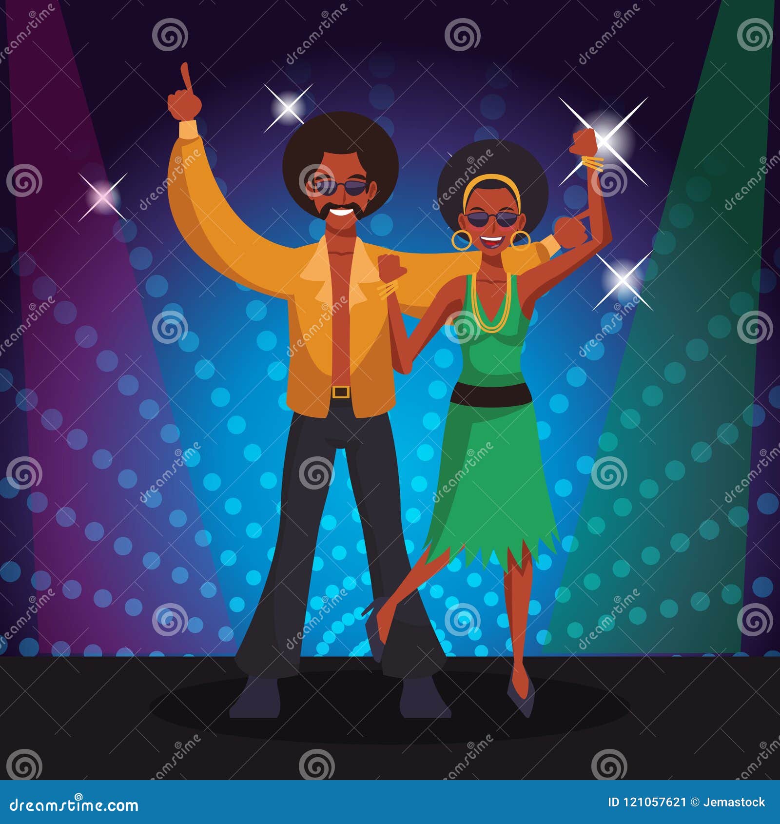 People Dancing Disco Cartoons Stock Vector - Illustration of sunglasses ...