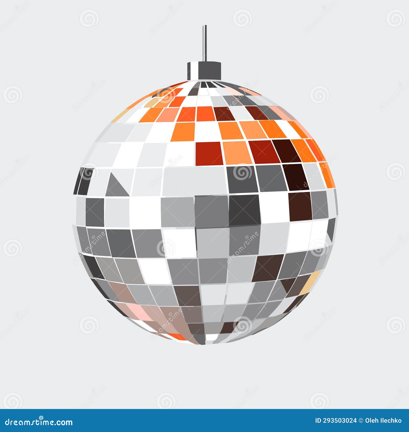 Discoball Vector Flat Minimalistic Isolated Illustration Stock Vector ...