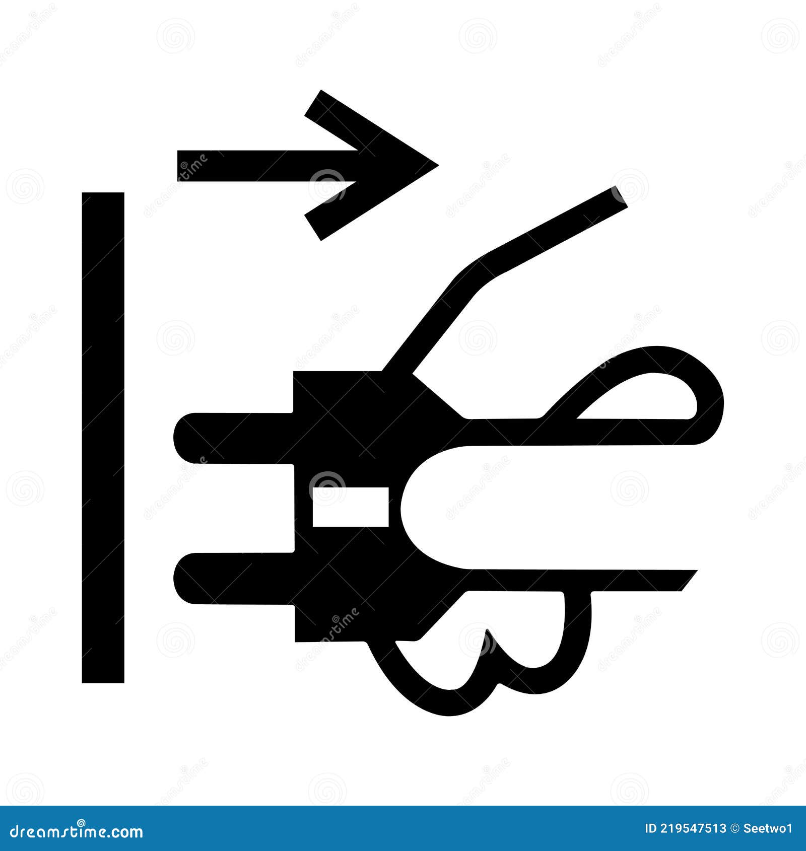 Disconnect Mains Plug From Electrical Outlet Symbol Sign,Vector ...