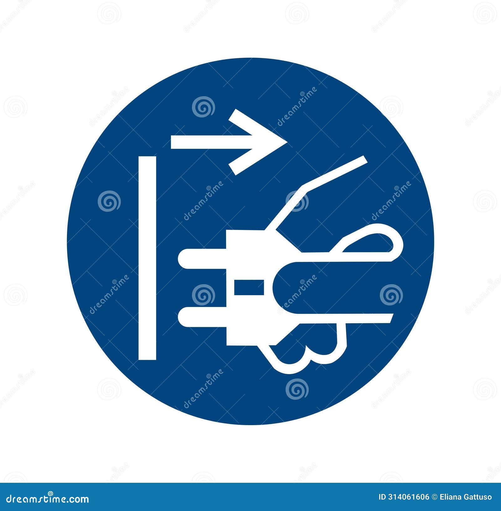 Disconnect Mains Plug from Electrical Outlet Symbol Stock Vector ...