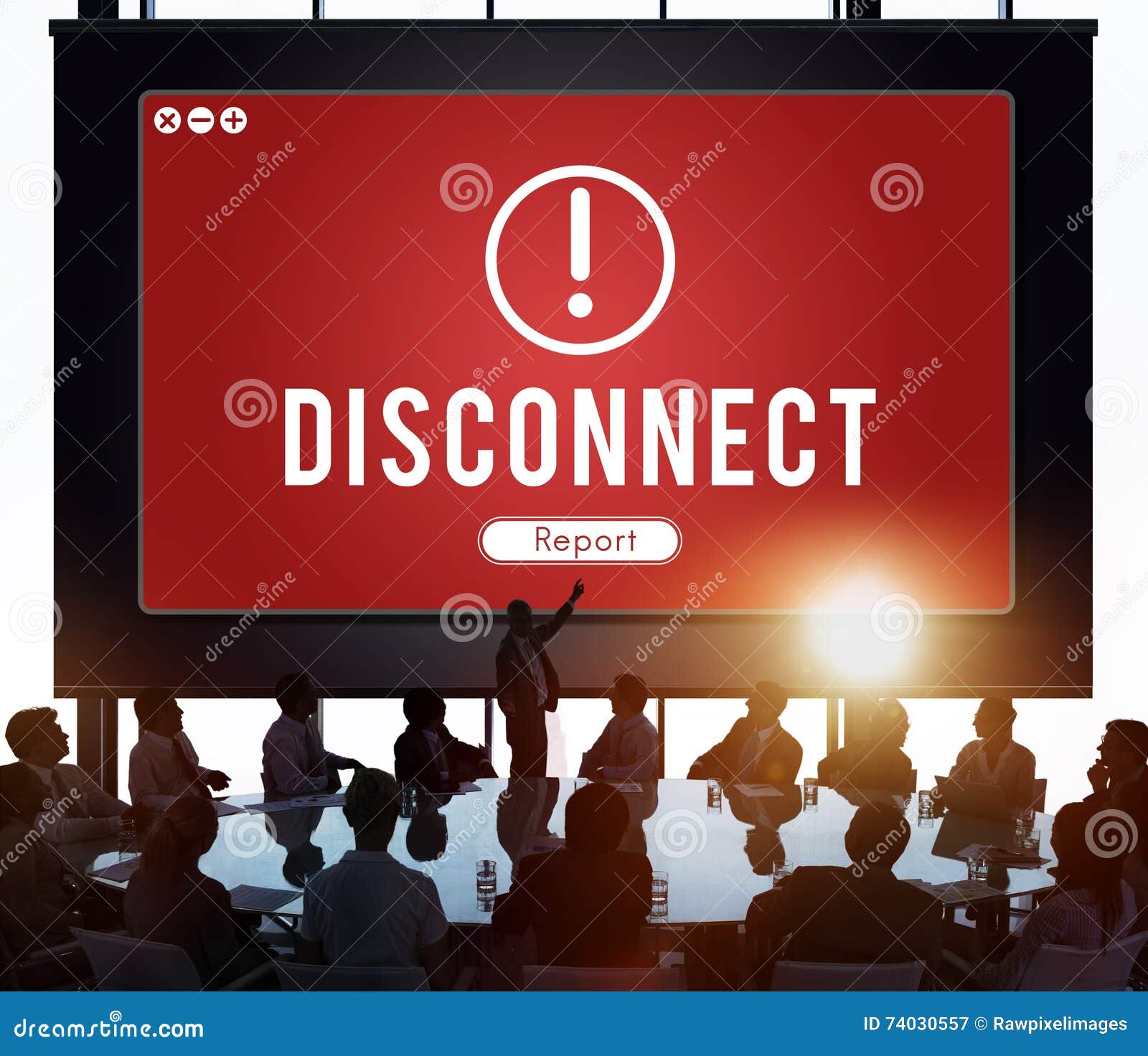 Disconnect Network Problem Technology Software Concept Stock Image ...