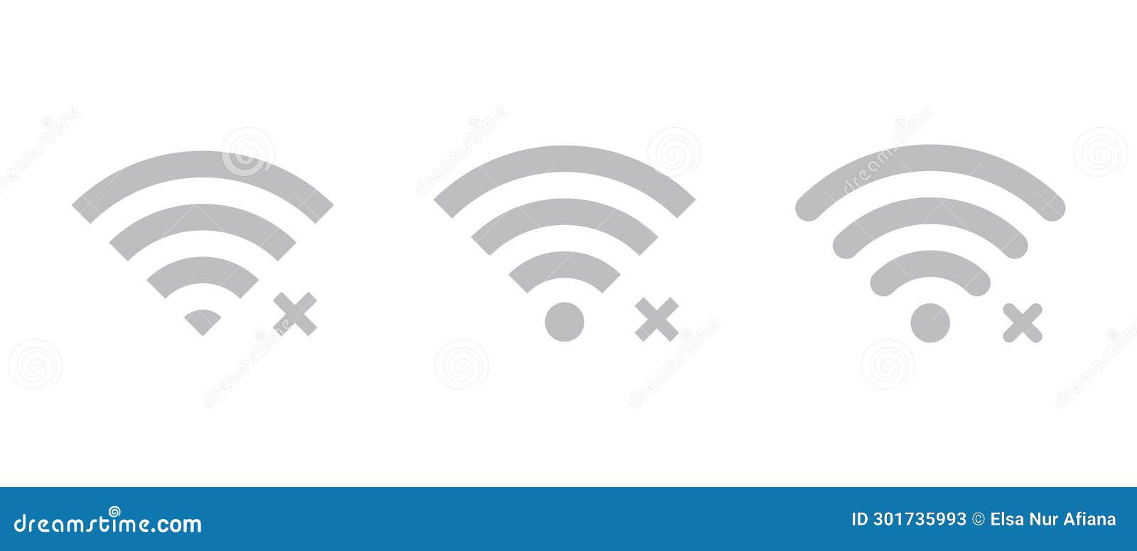 Disconnect Wifi Icon Set. Lost Wireless Connection Symbol Vector in ... Disconnect Wifi Icon Set. Lost Wireless Connection Symbol Vector in ...