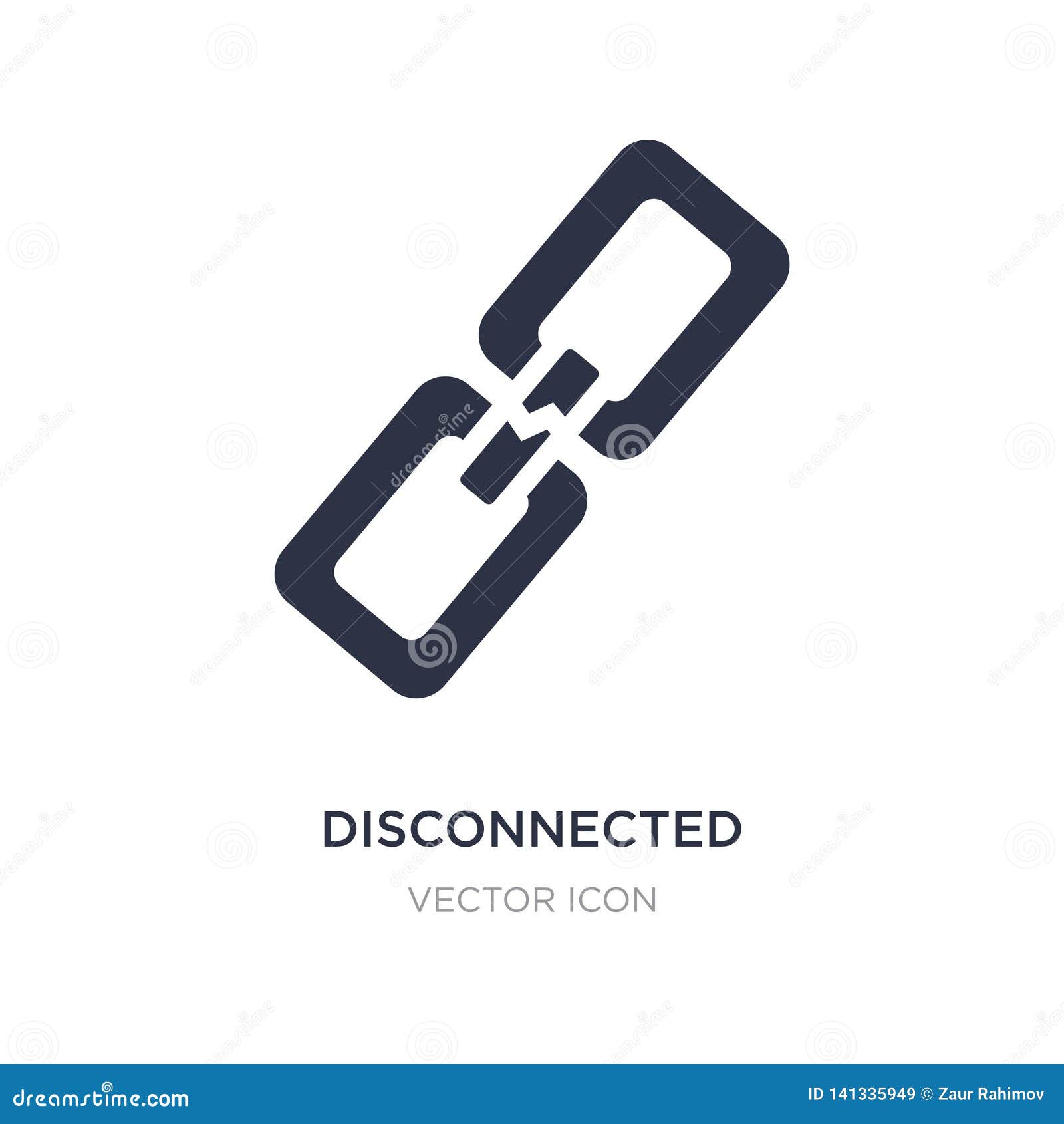 Simple Disconnected Symbol Cartoon Vector | CartoonDealer.com #104820201