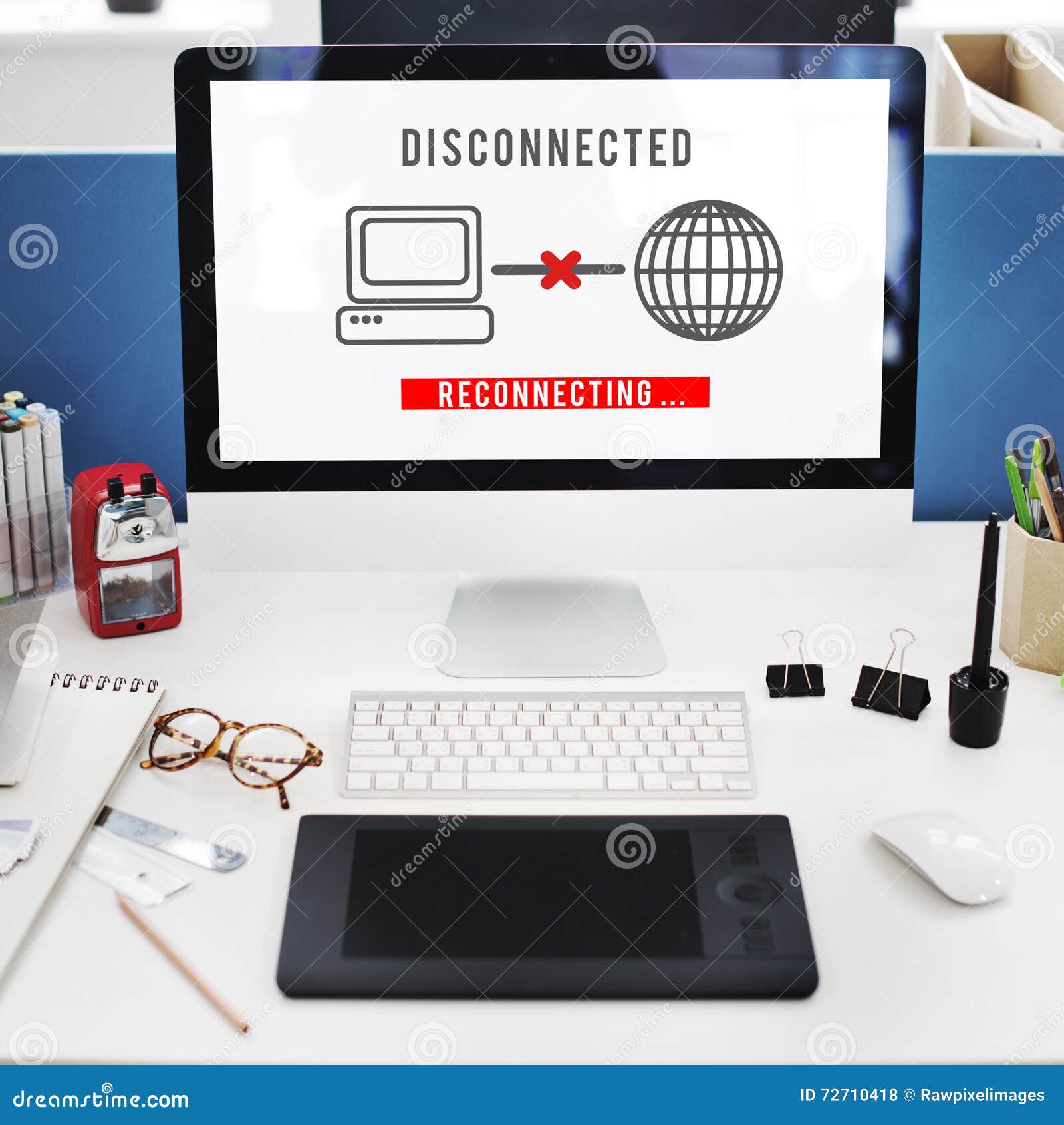 Disconnected Disconnect Error Inaccessible Concept Stock Photo - Image ...