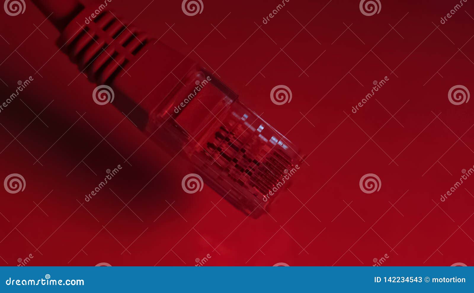 Disconnected Internet Cable Lying on Floor, Security System Warning of ...